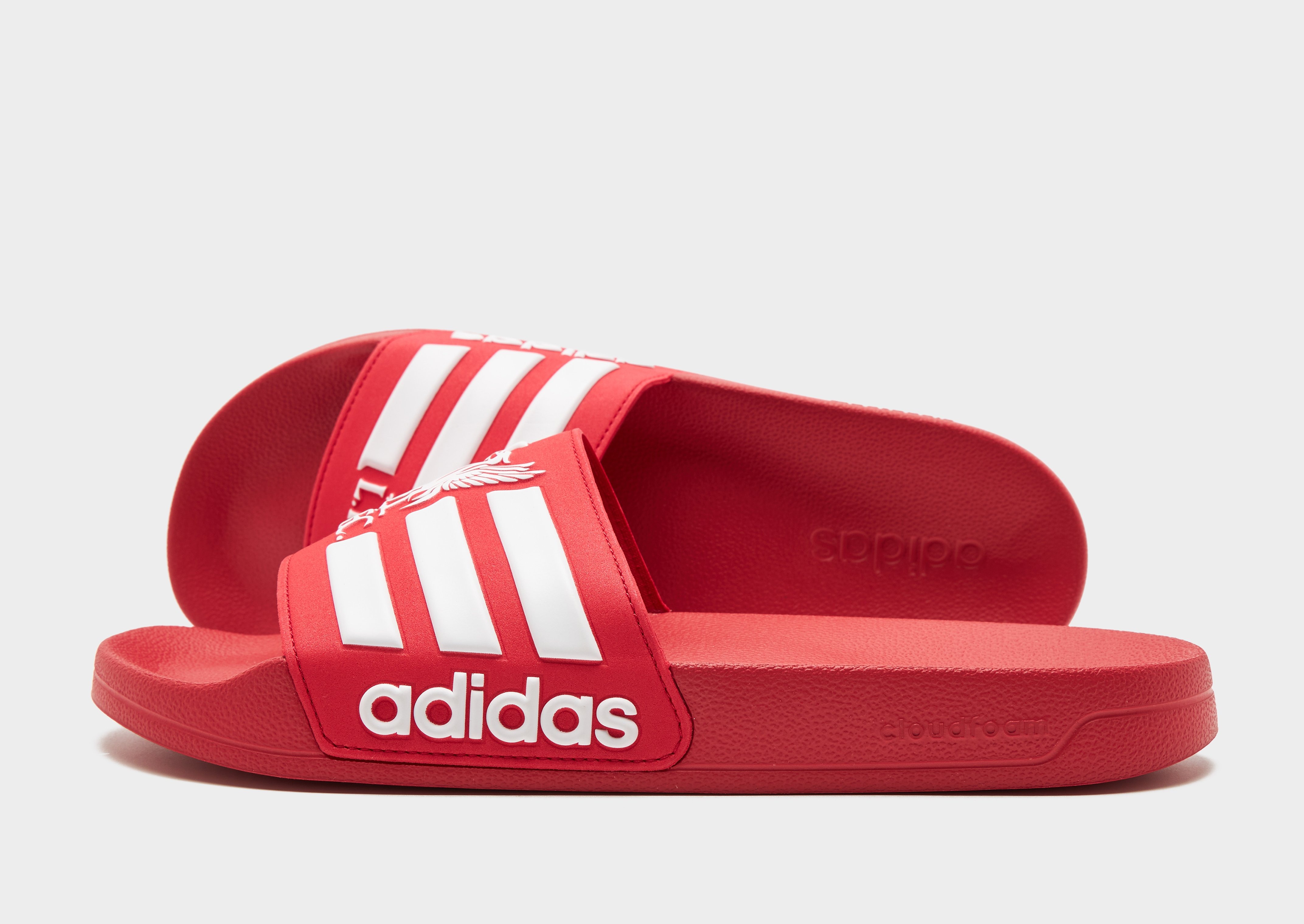 Red adidas Adilette 'Liverpool FC' Slides - JD Sports Australia