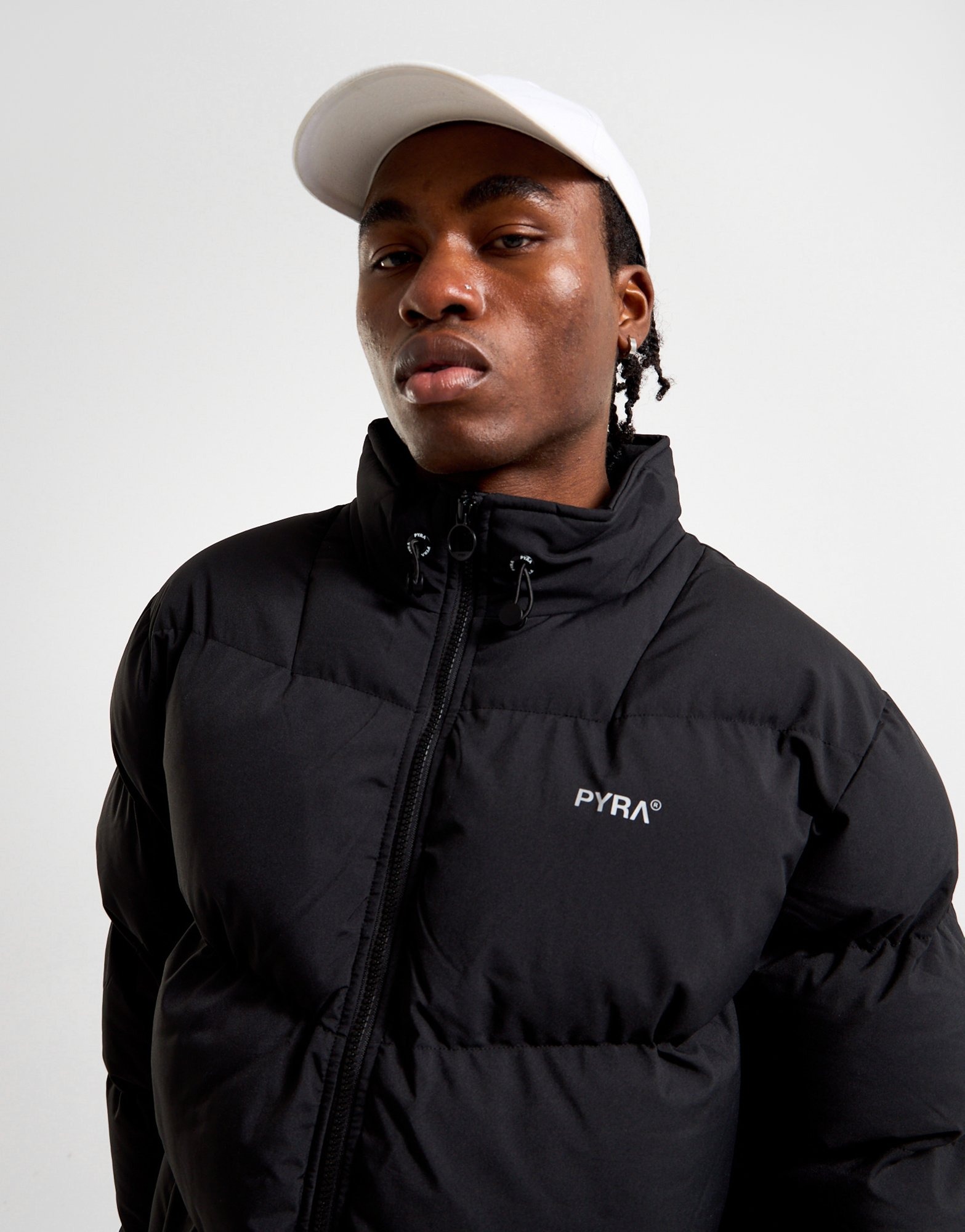 Black Pyra Padded Puffer Jacket - JD Sports Australia