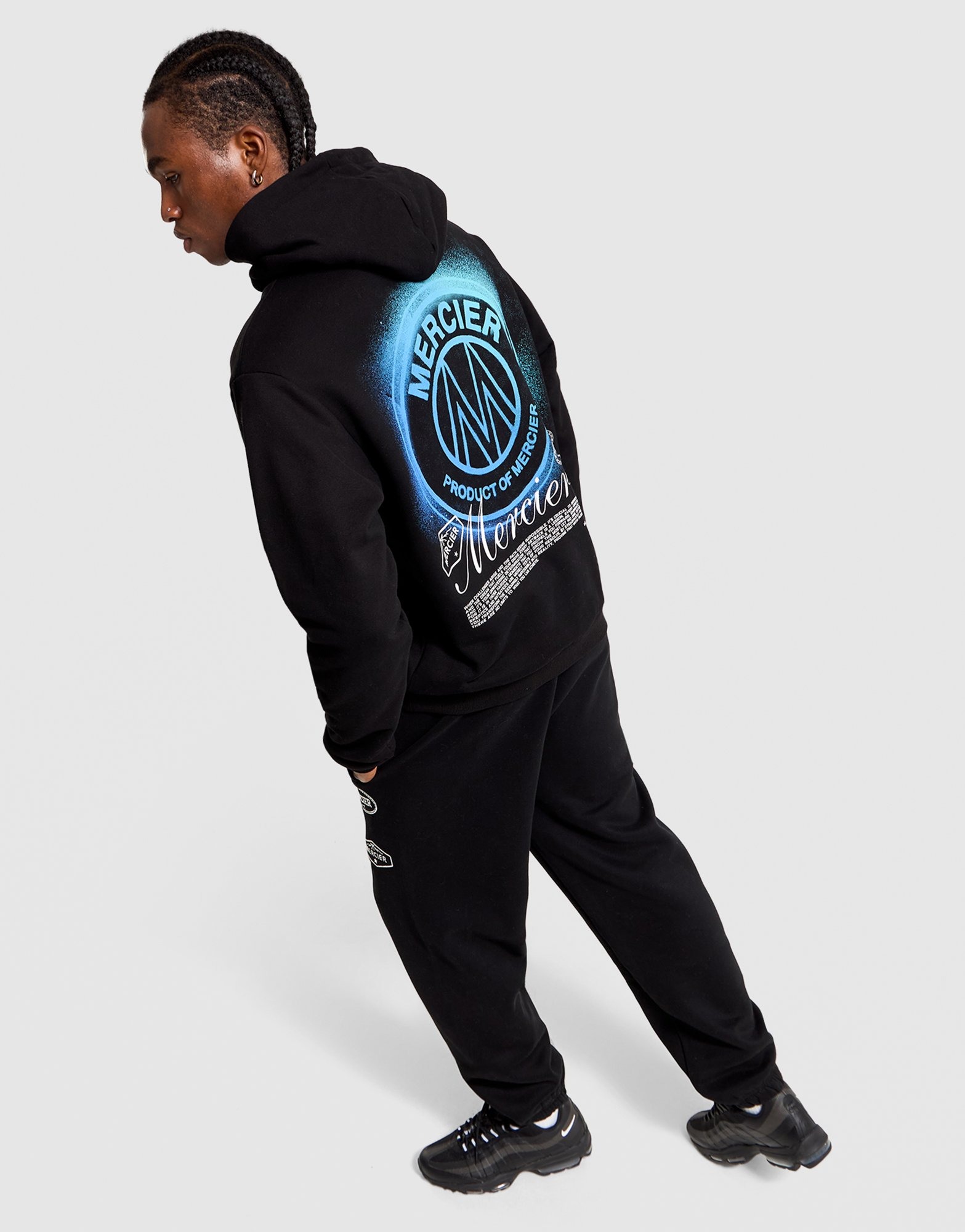Black MERCIER Poster Hoodie - JD Sports Australia