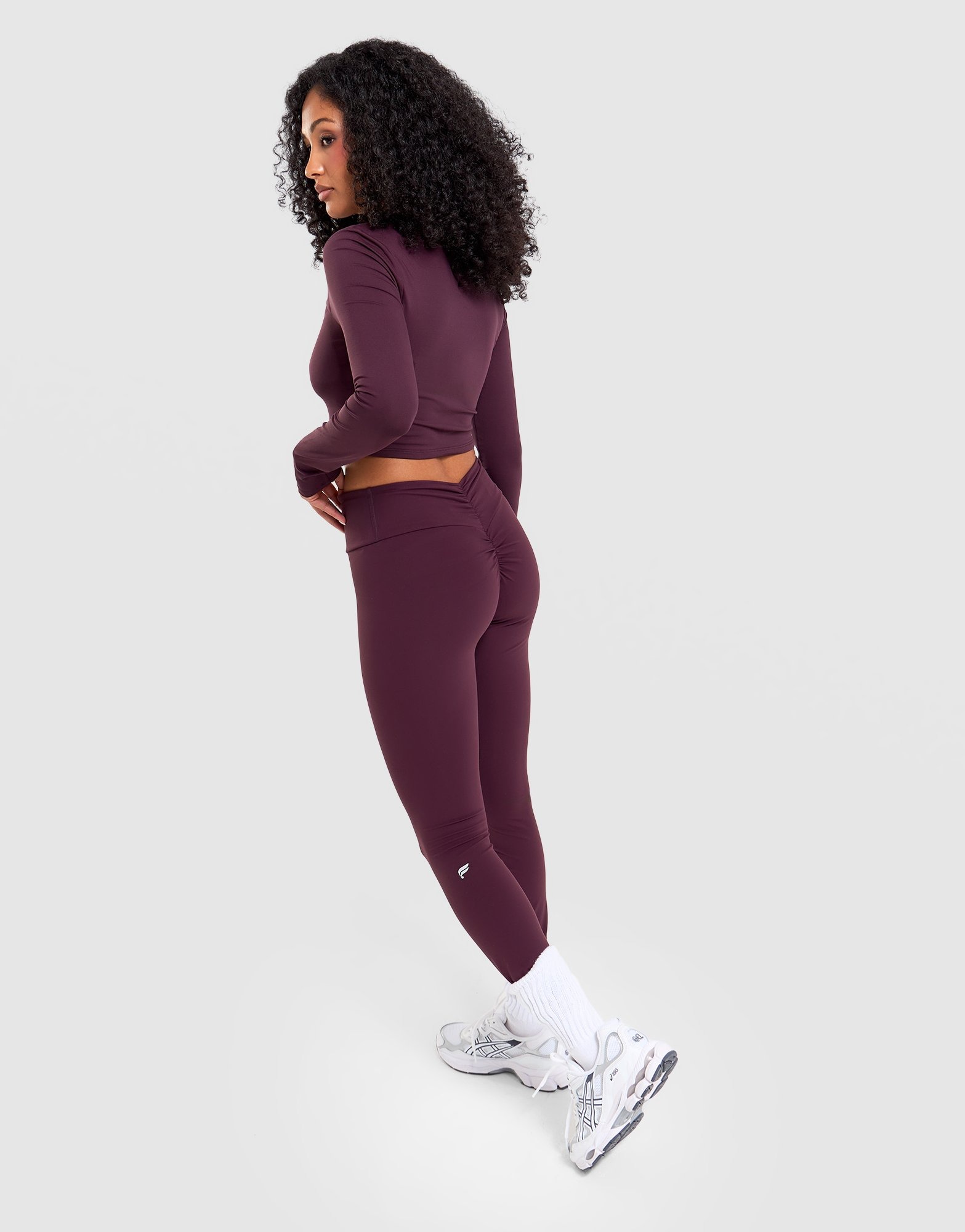 Red FABLETICS PowerLuxe Scrunch Full Length Leggings - JD Sports NZ