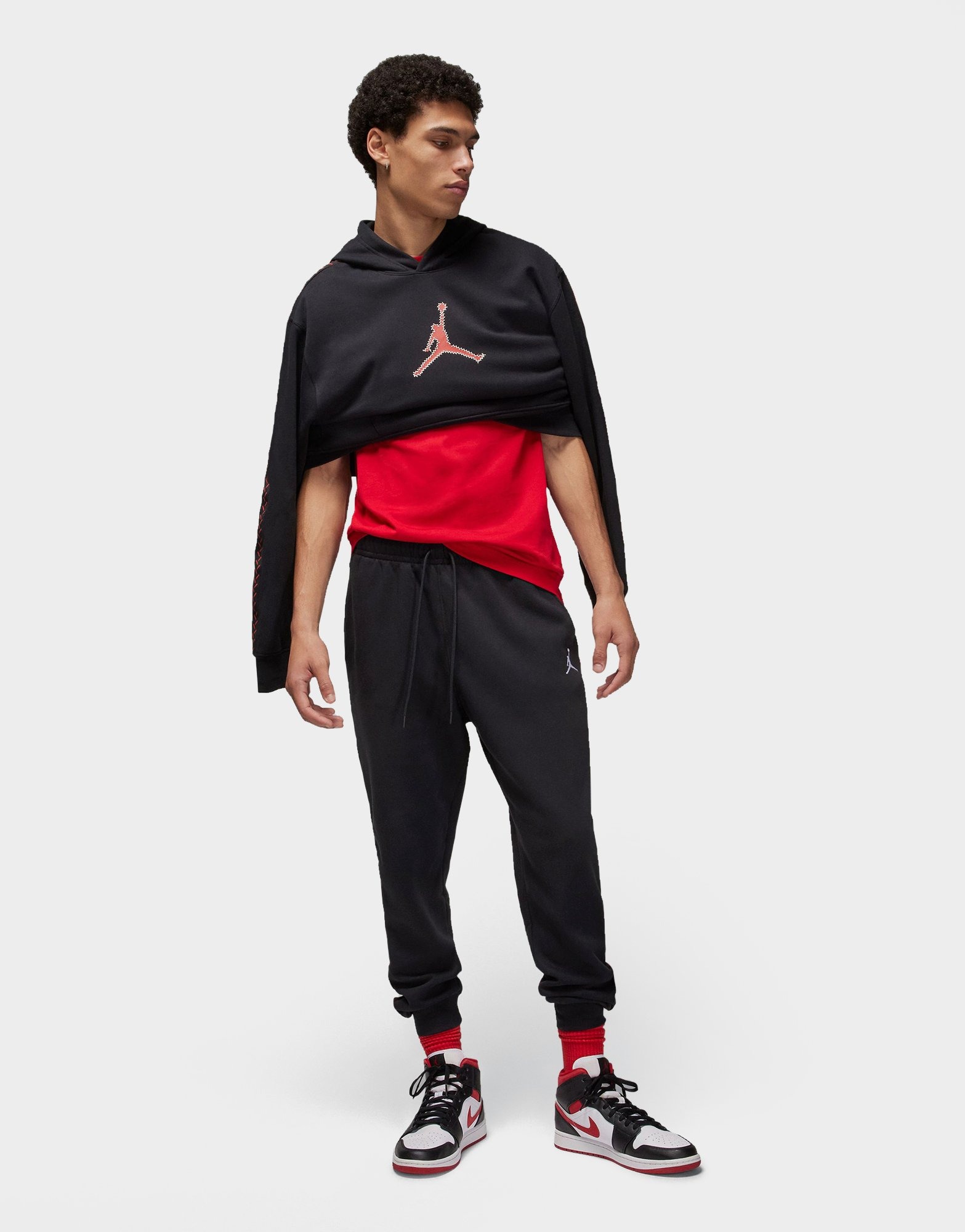 Black Nike Men's Fleece Trousers Jordan Flight MVP | JD Sports UK