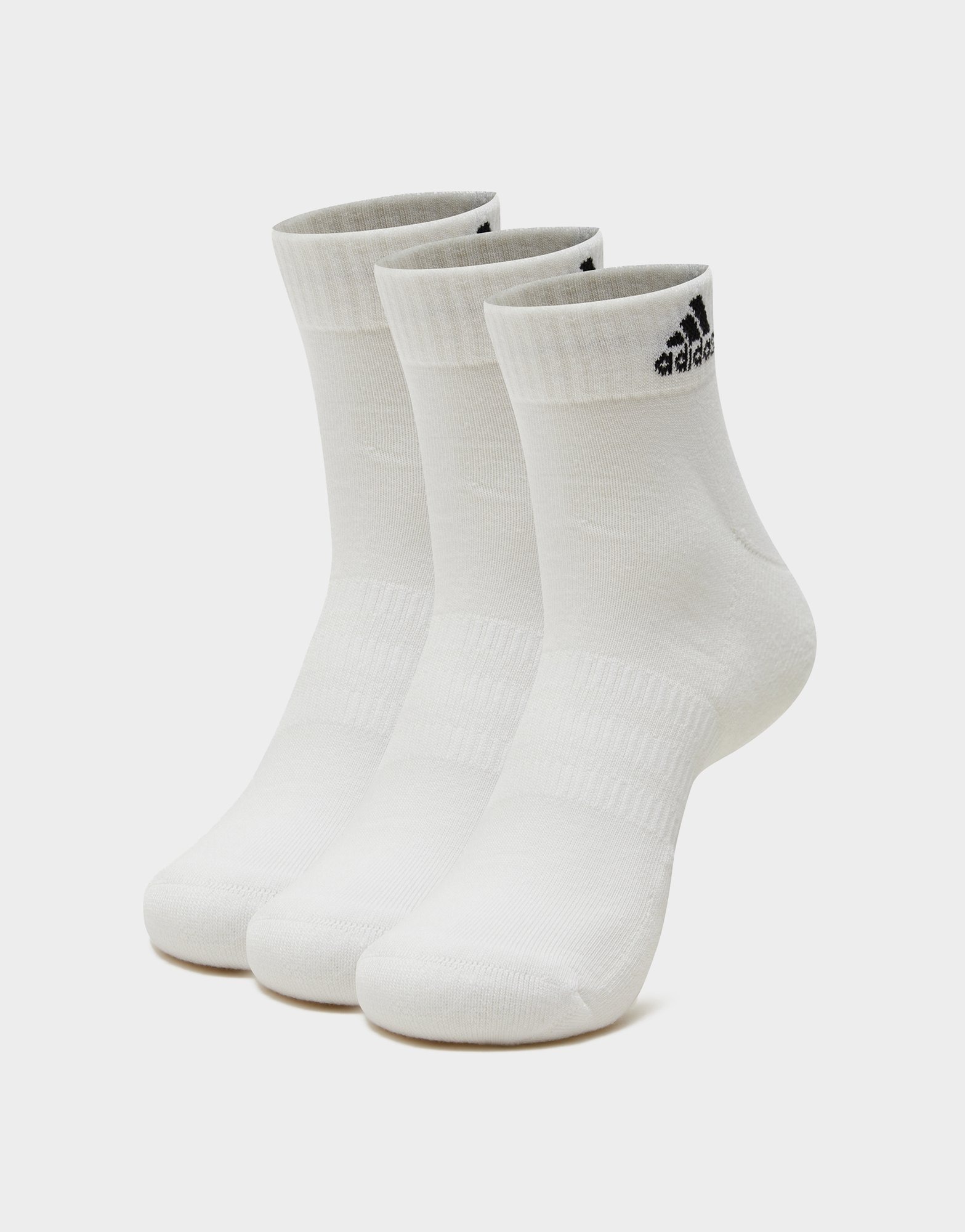 White adidas Cushioned Sportswear Ankle Socks 3 - JD Sports