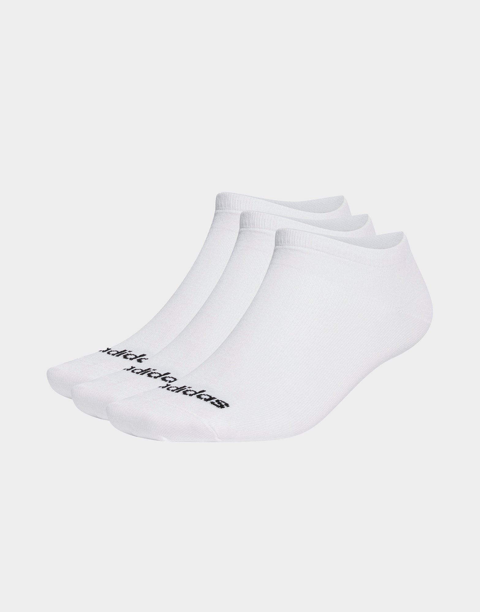 White adidas Thin Linear Low-Cut Socks 3 Pairs | JD Sports UK