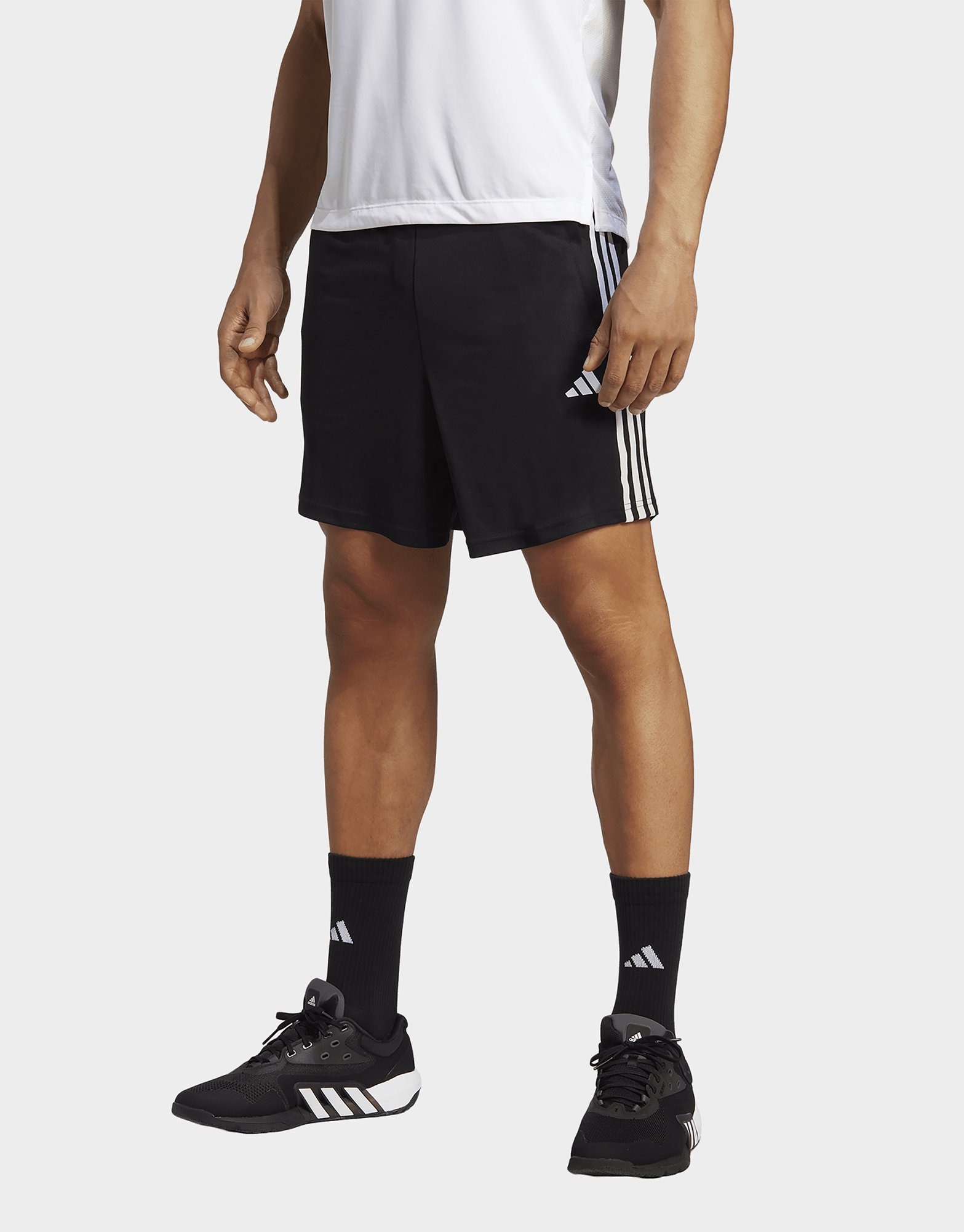 Zwart adidas Train Essentials Piqué 3-Stripes Trainingsshort - JD ...