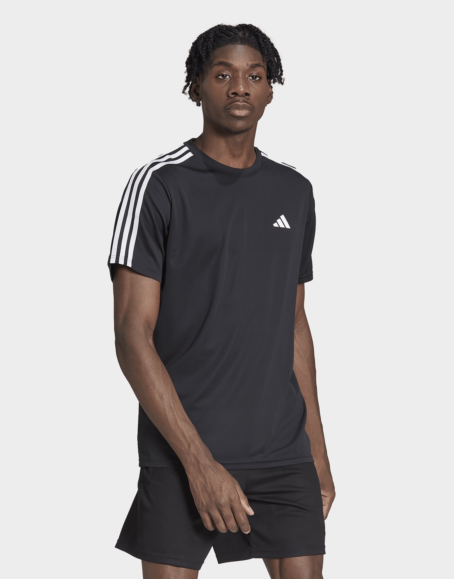 adidas T-shirt de training Train Essentials 3-Stripes Noir- JD Sports France