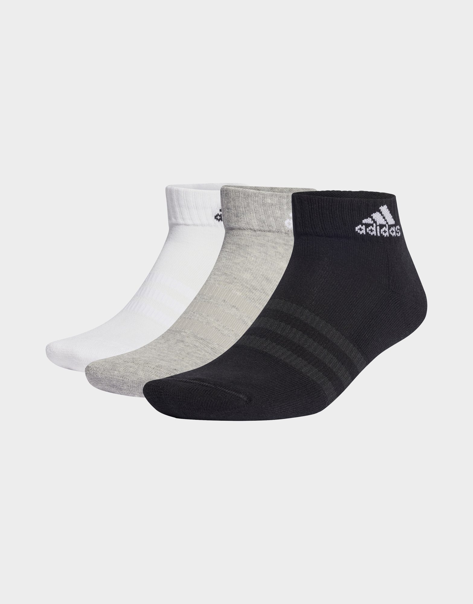 Grey adidas Cushioned Sportswear Ankle Socks 6 Pairs | JD Sports UK