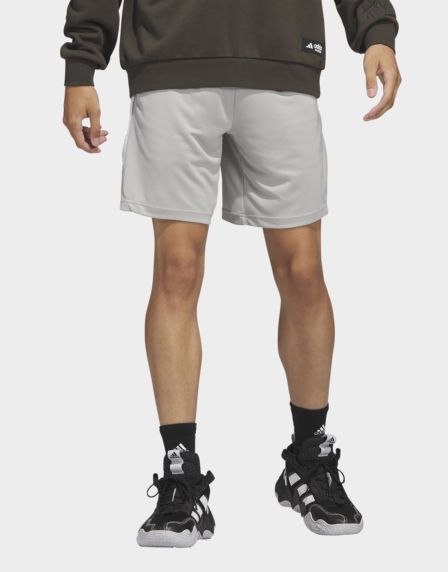 adidas Short Legends 3-Stripes Basketball Blanc- JD Sports France
