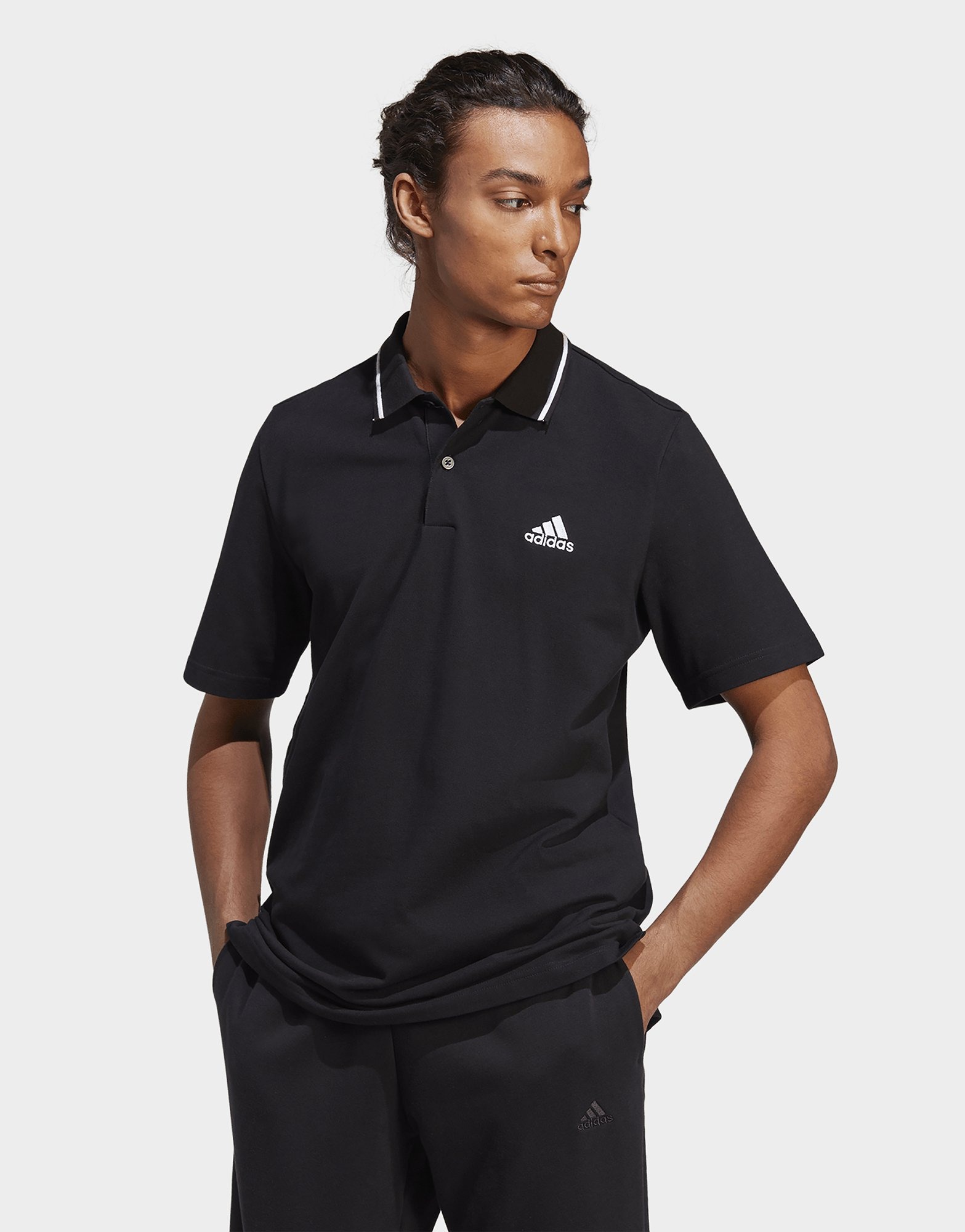 Zwart adidas Essentials Piqué Small Logo Poloshirt - JD Sports Nederland