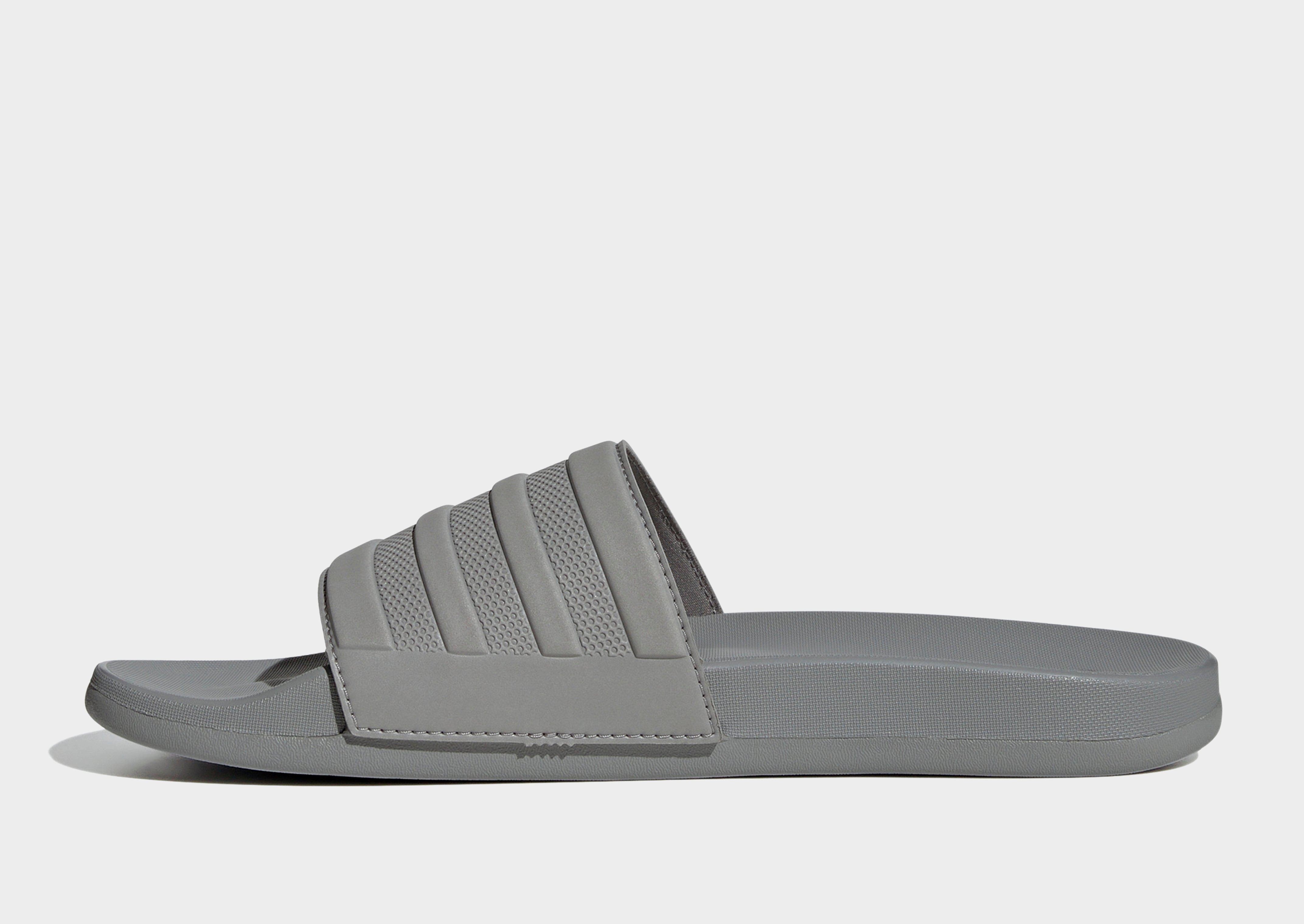 Grey adidas Adilette Comfort Slides - JD Sports Singapore