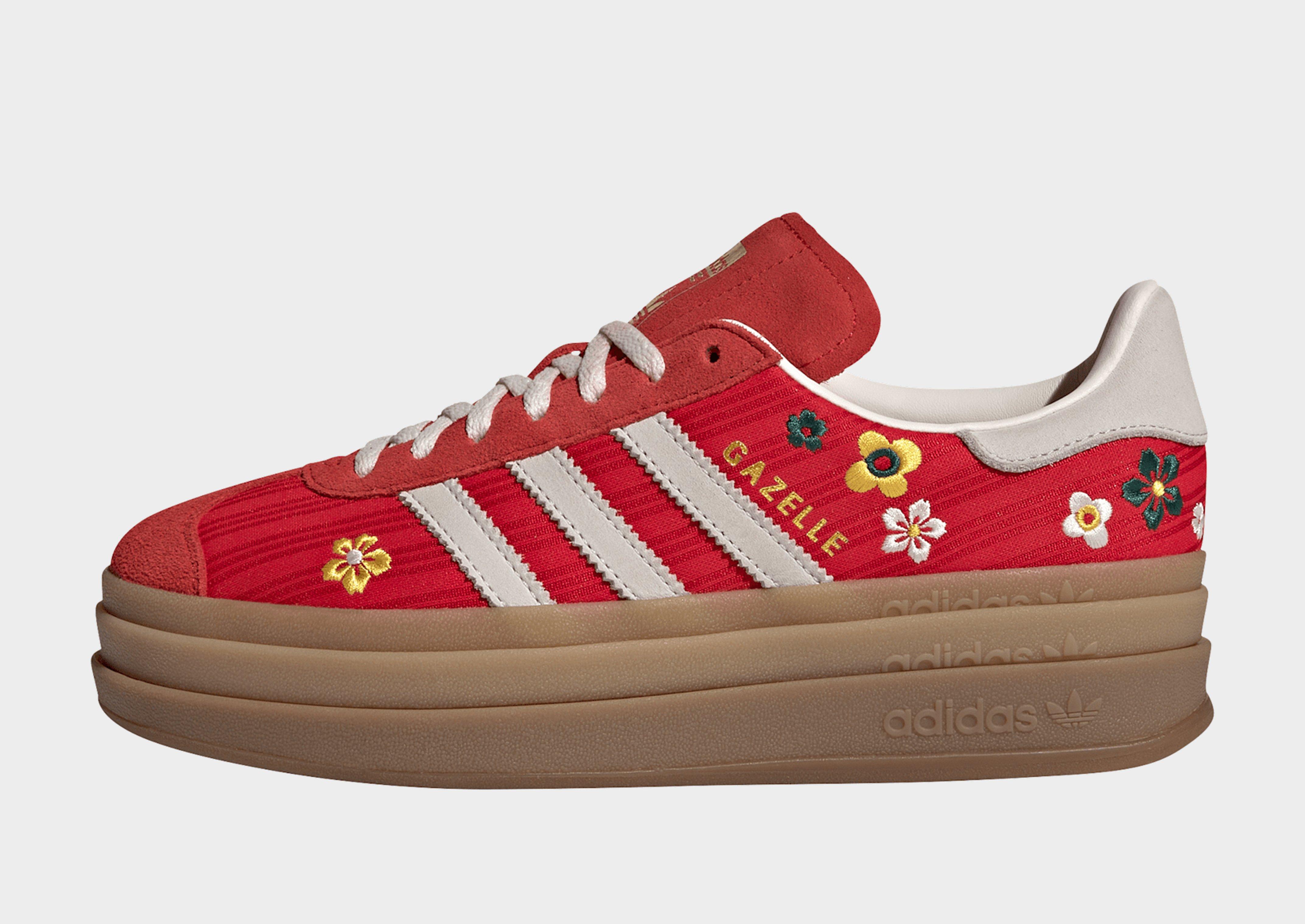 Red adidas GAZELLE BOLD SHOES | JD Sports UK