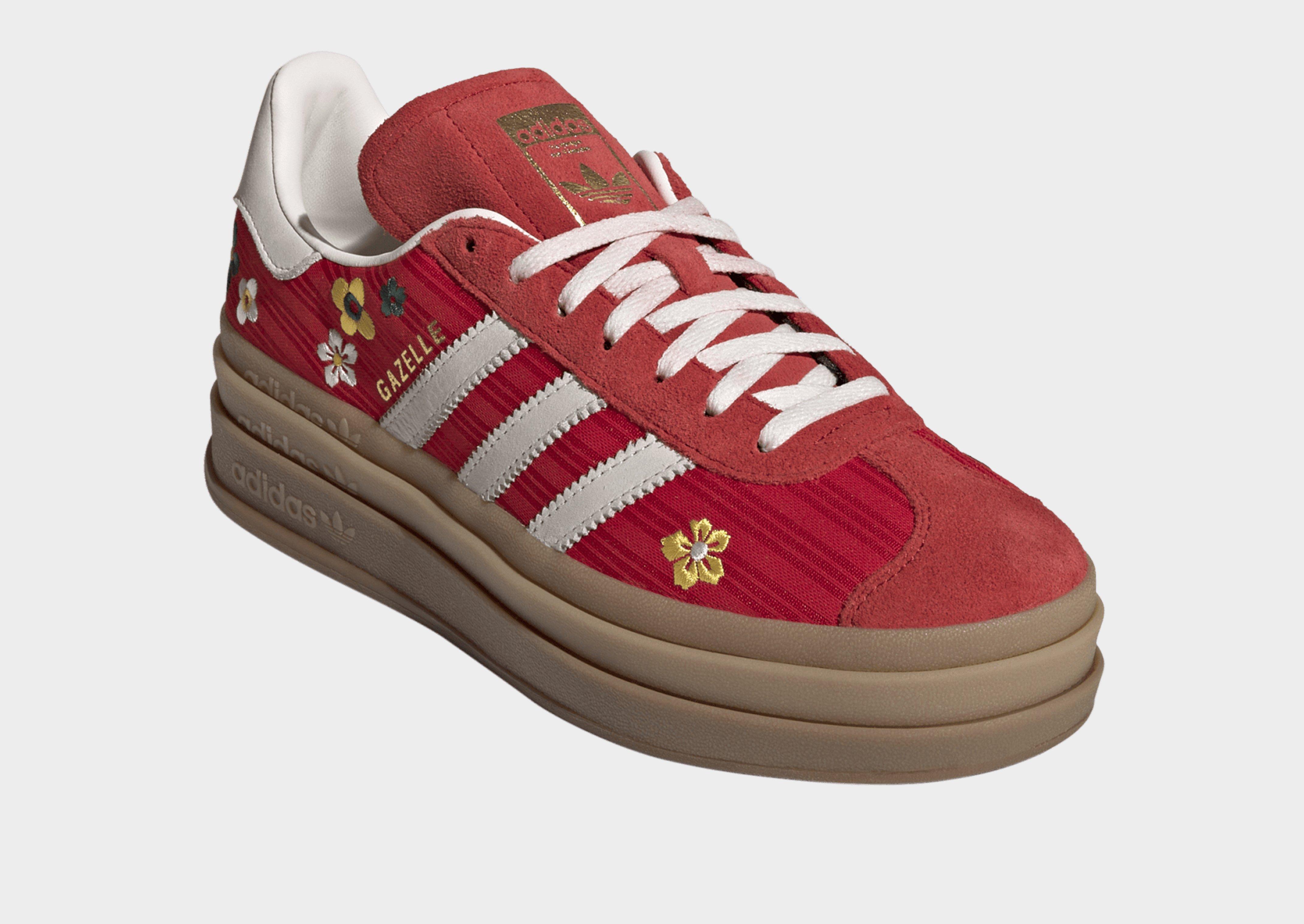 Red adidas GAZELLE BOLD SHOES | JD Sports UK