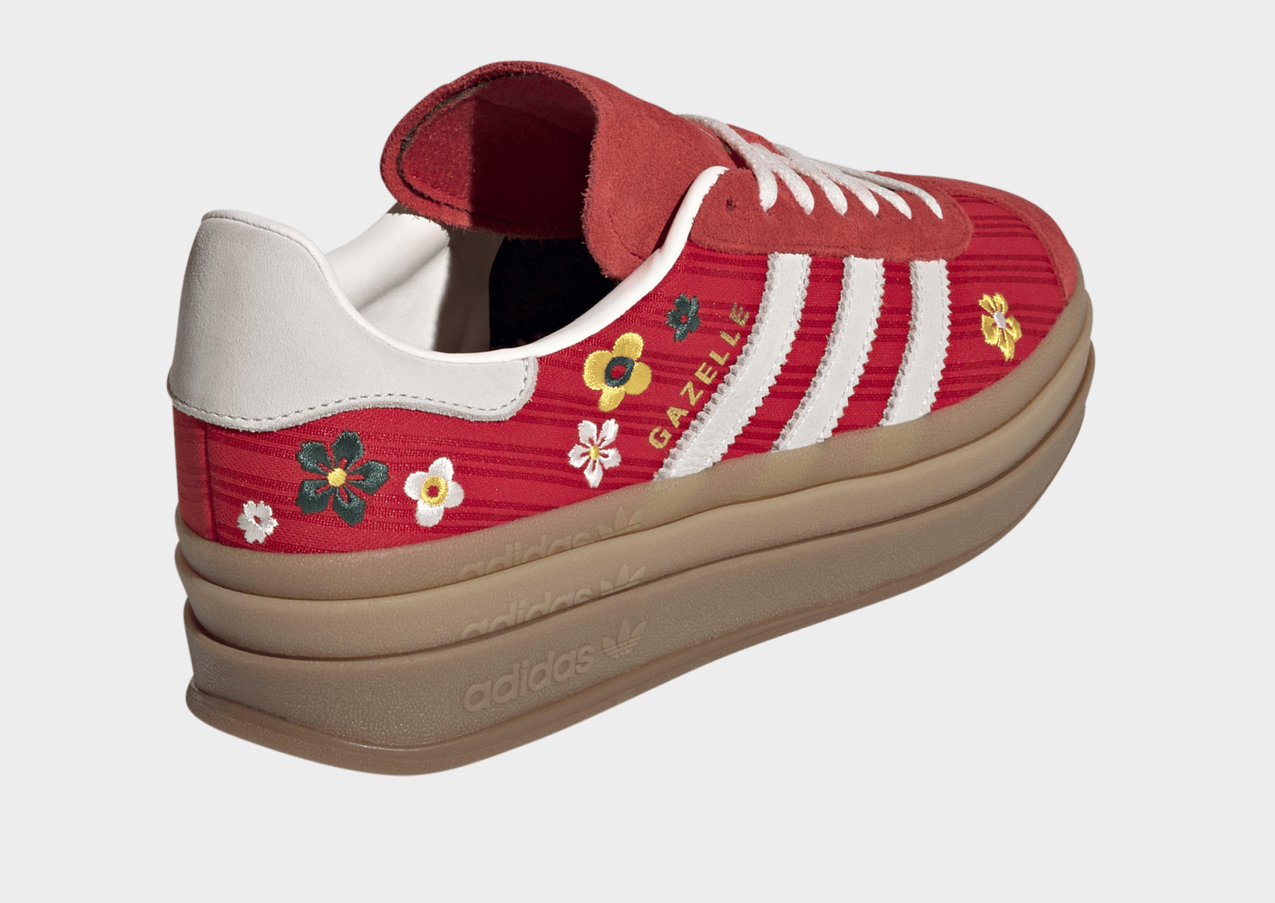 Red adidas GAZELLE BOLD SHOES | JD Sports UK
