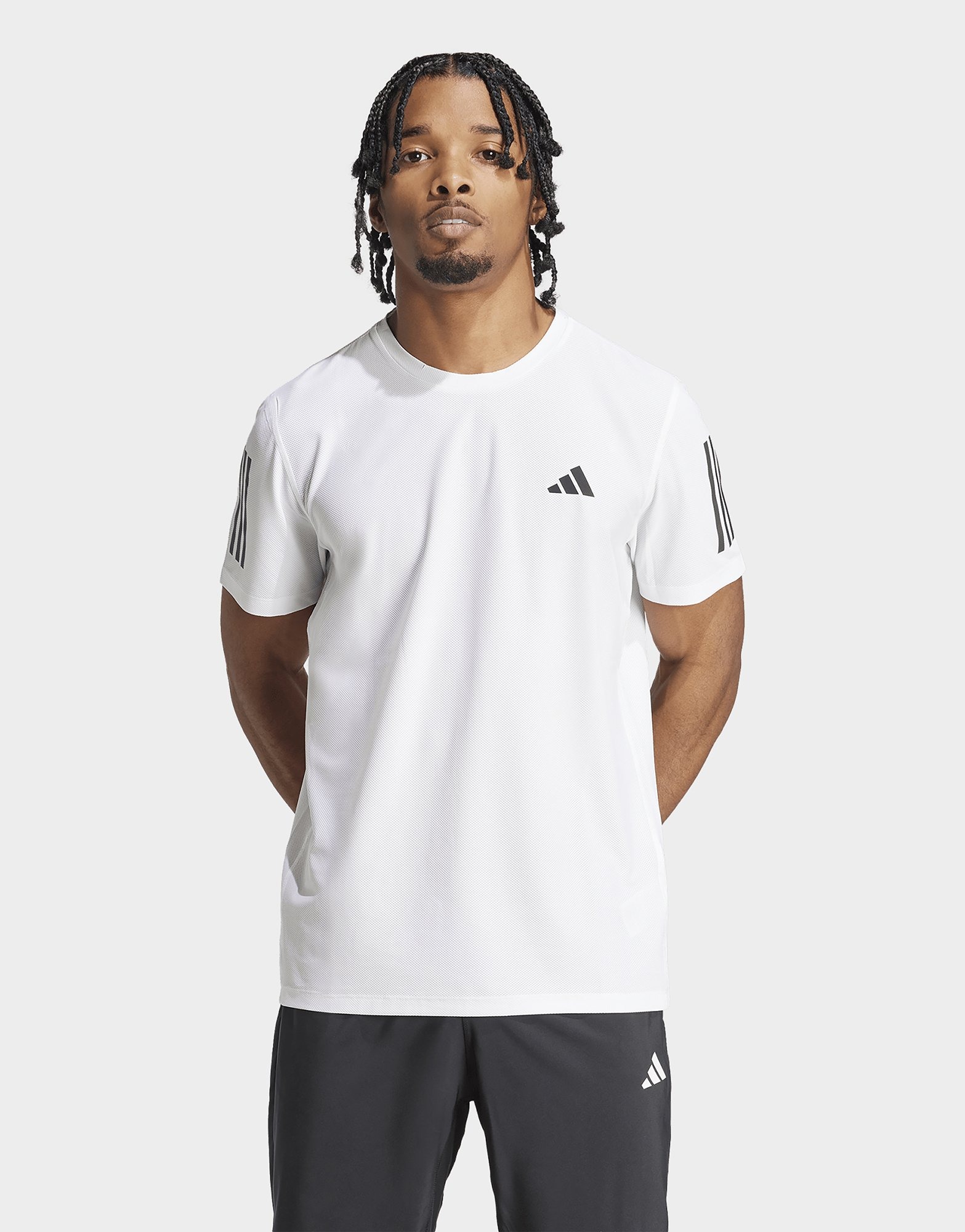 White adidas Own the Run T-Shirt | JD Sports UK