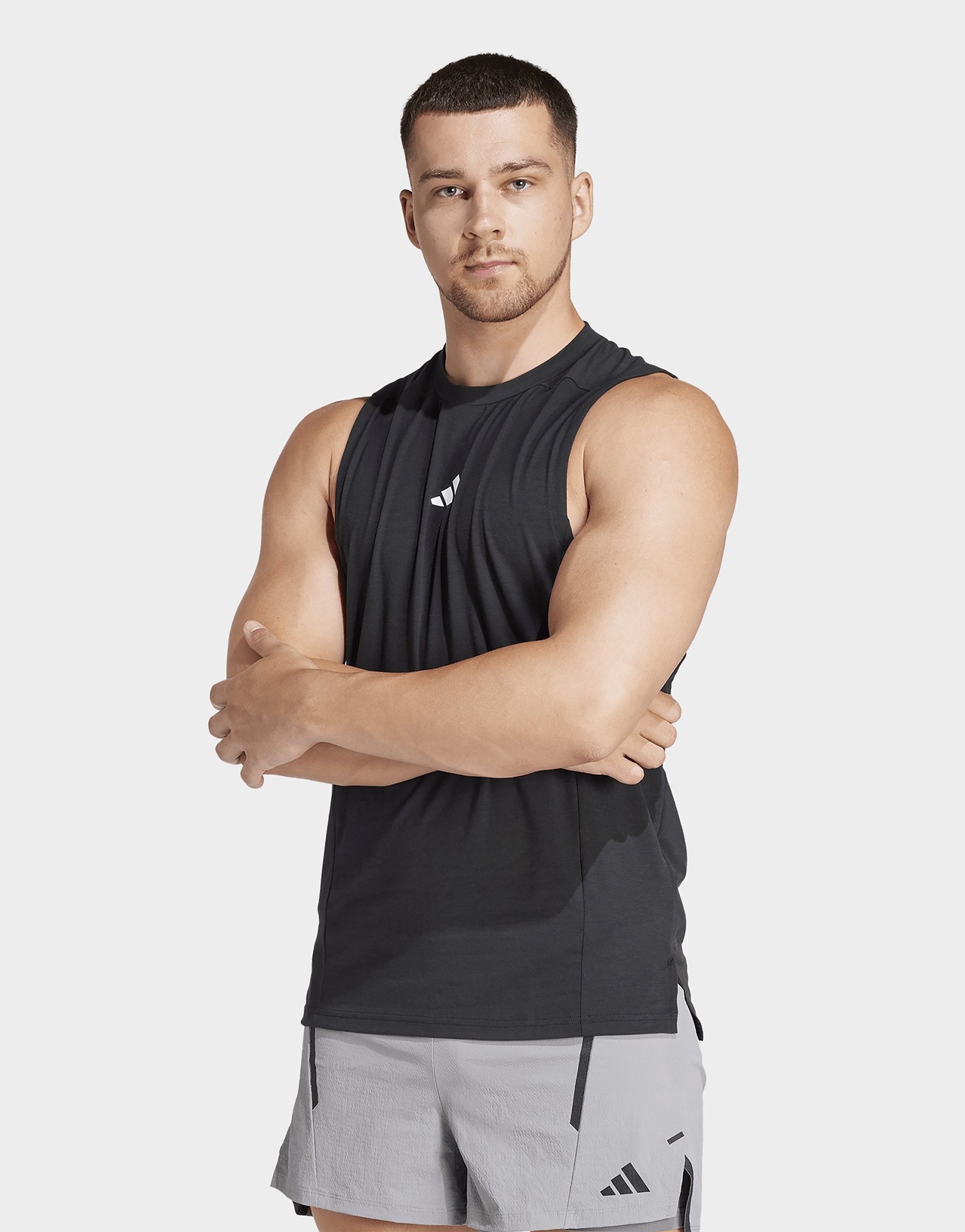 Black adidas Designed for Training Workout Tank Top | JD Sports UK