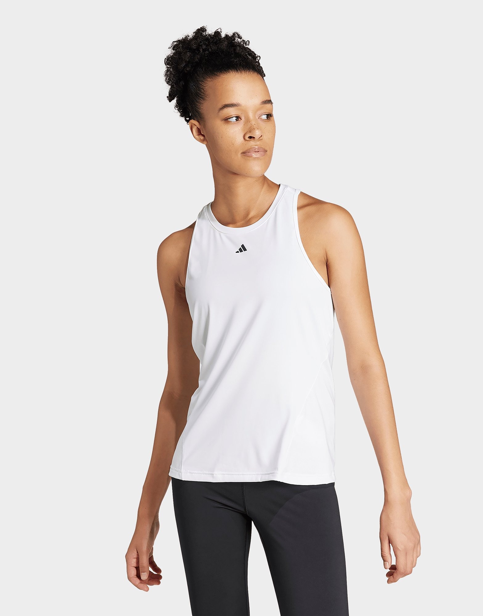 White adidas Designed for Training Tank Top | JD Sports UK