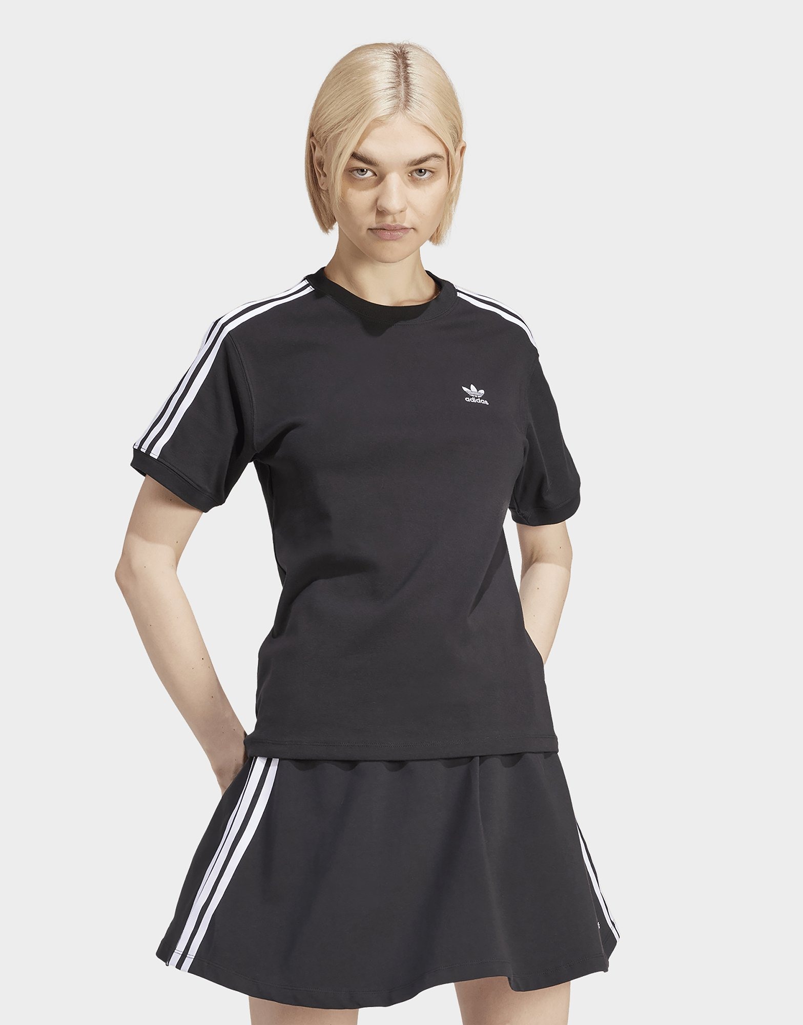 Adidas Originals 3 Streifen T Shirt Schwarz Jd Sports Deutschland