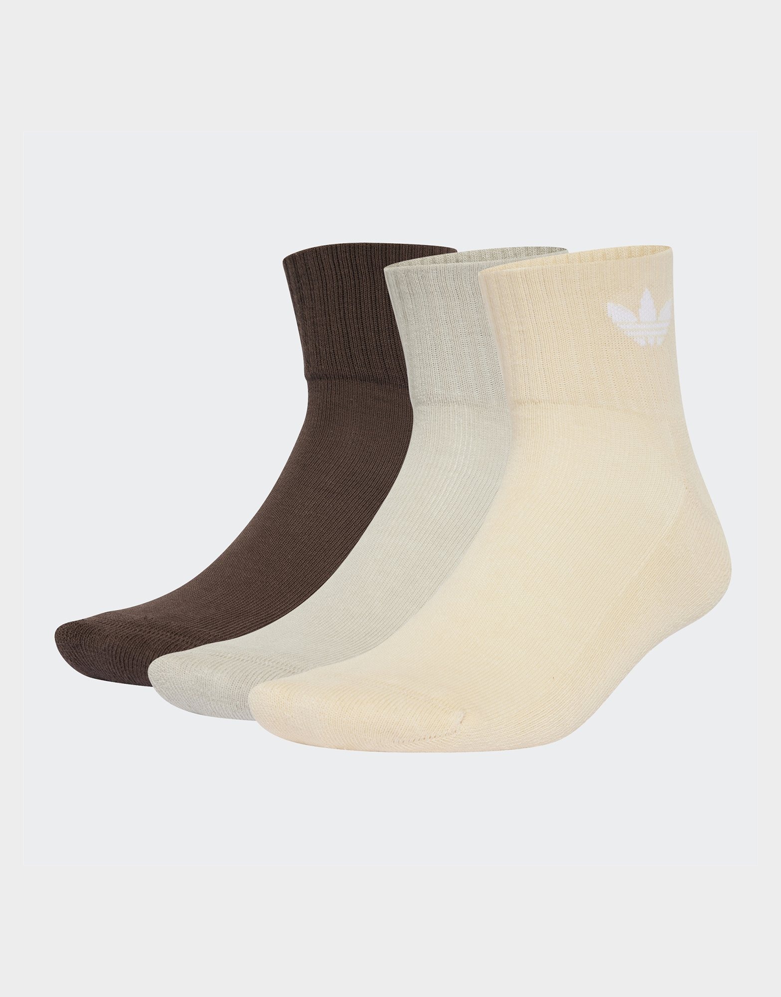 Brown adidas Originals 6-Pack Quarter Socks | JD Sports UK