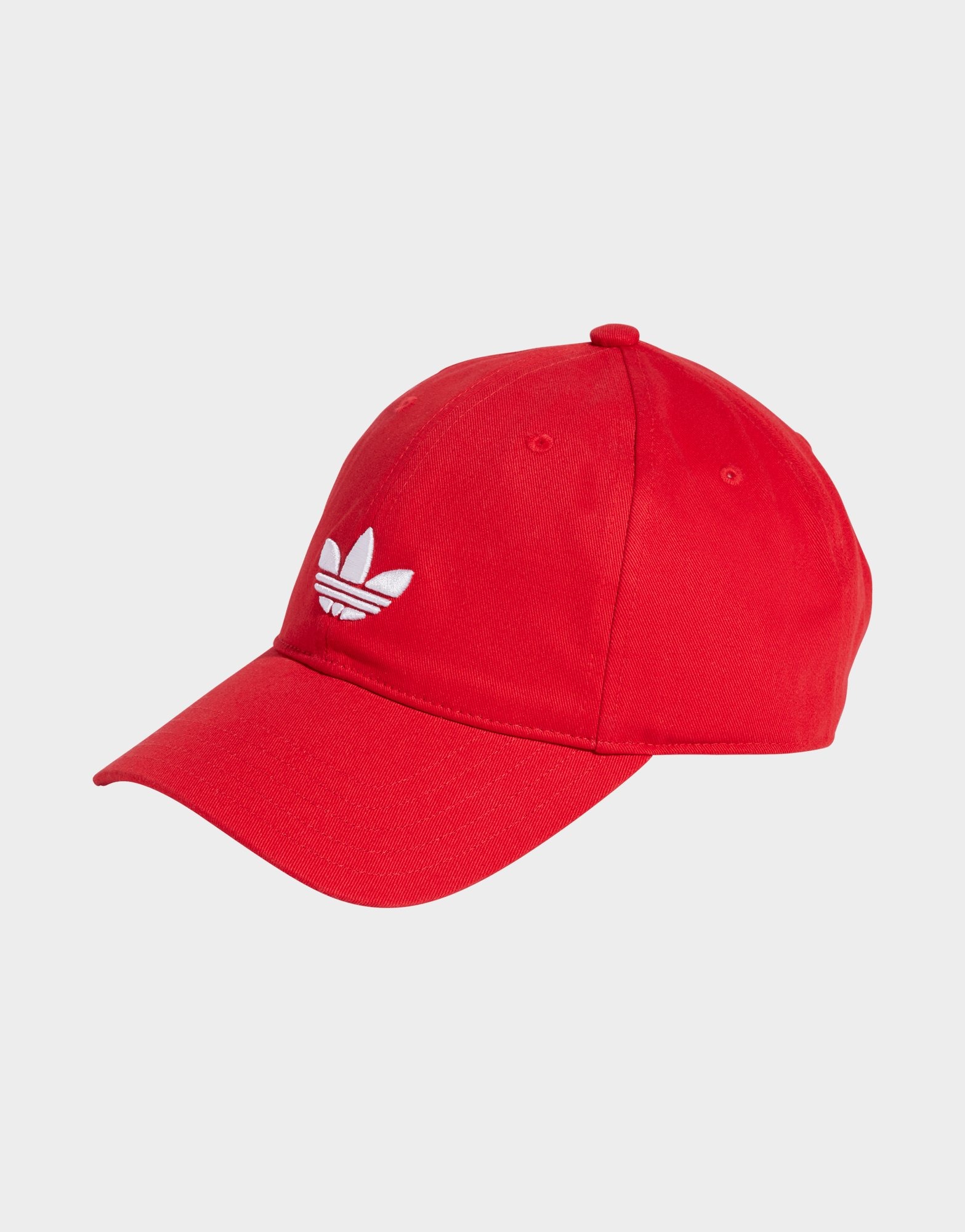 Red adidas Originals Adicolor Classic Trefoil Baseball Cap | JD Sports UK