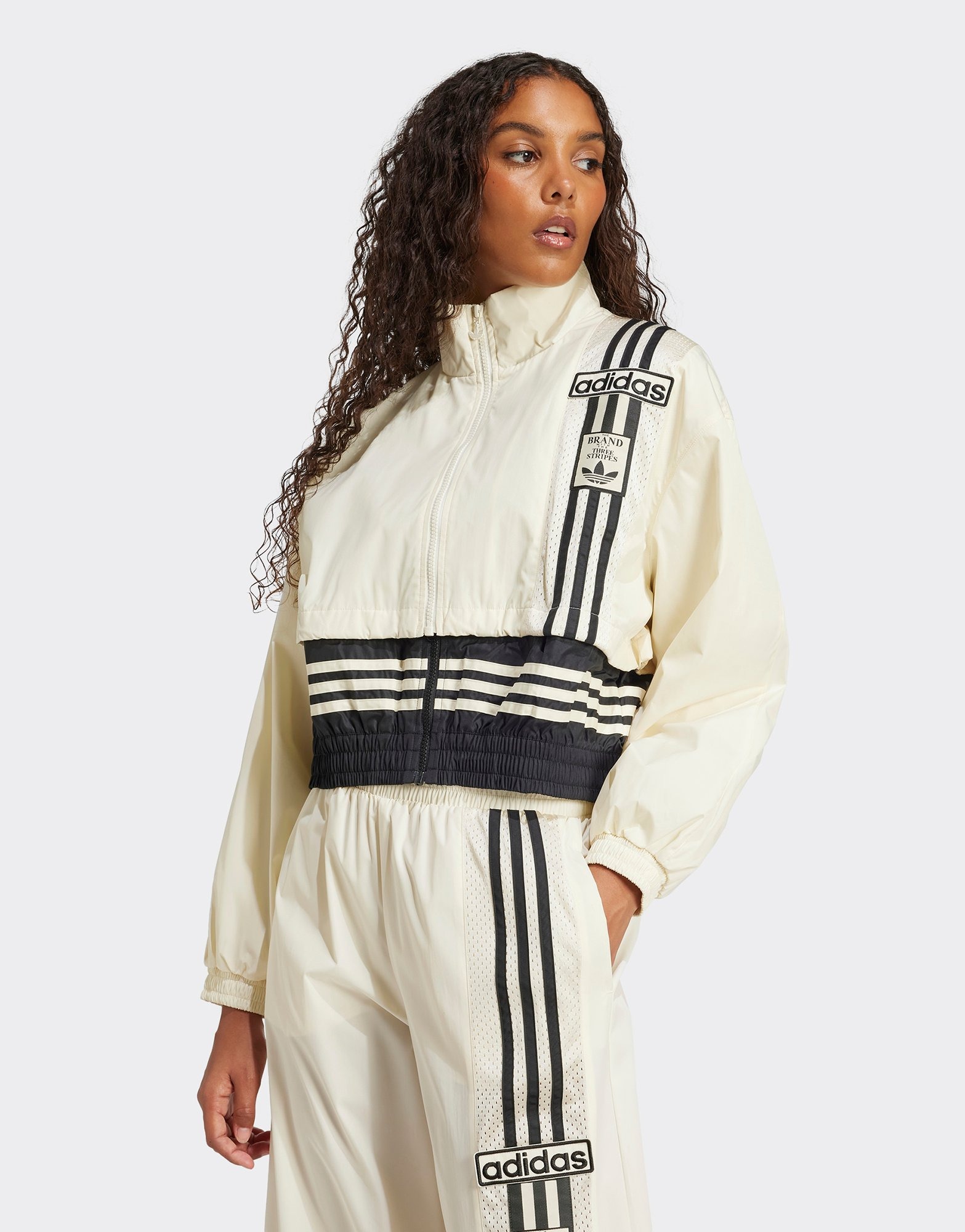 Brown adidas Originals Adibreak Woven Two-In-One Track Top Women's | JD Sports Malaysia