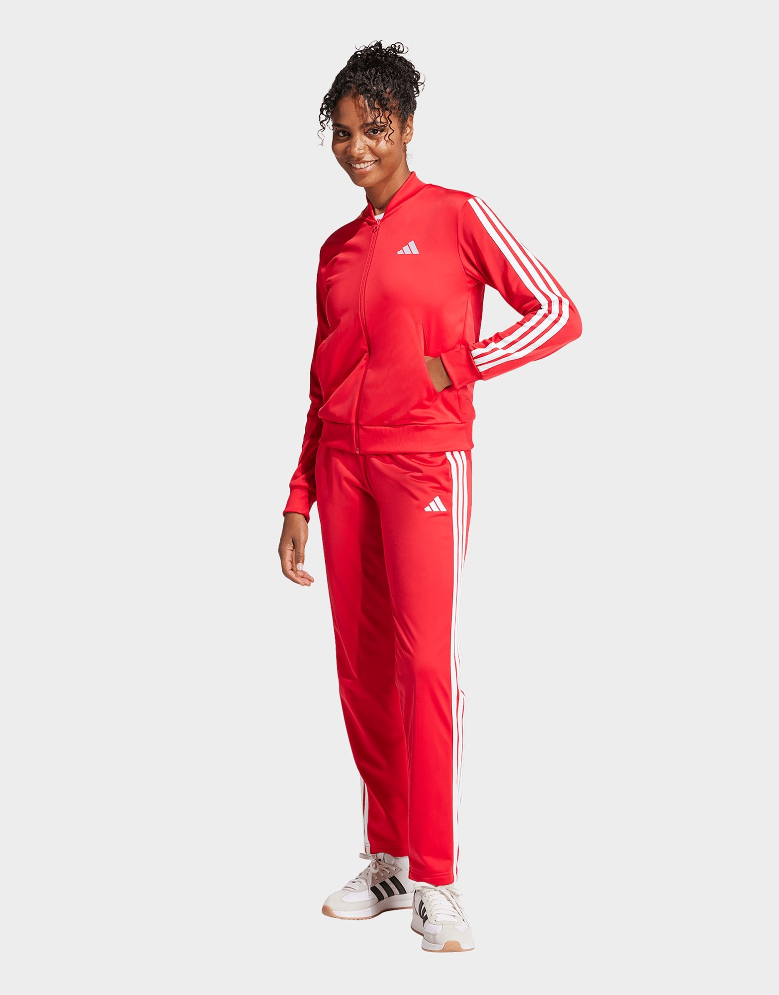 Red adidas 3-Stripes Training Tracksuit | JD Sports UK