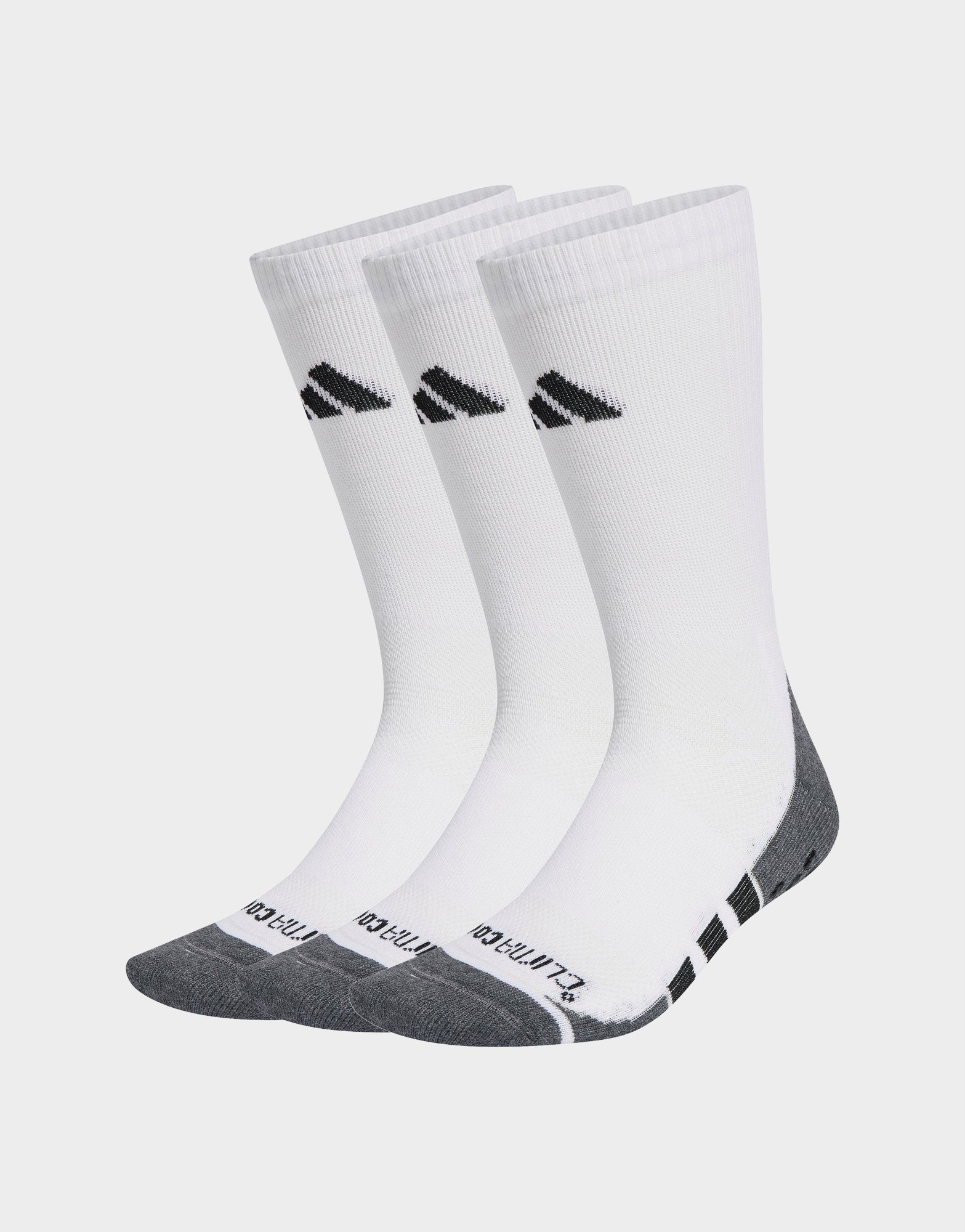 White adidas Performance Grip CLIMACOOL Cushioned Crew Socks 3 Pairs ...