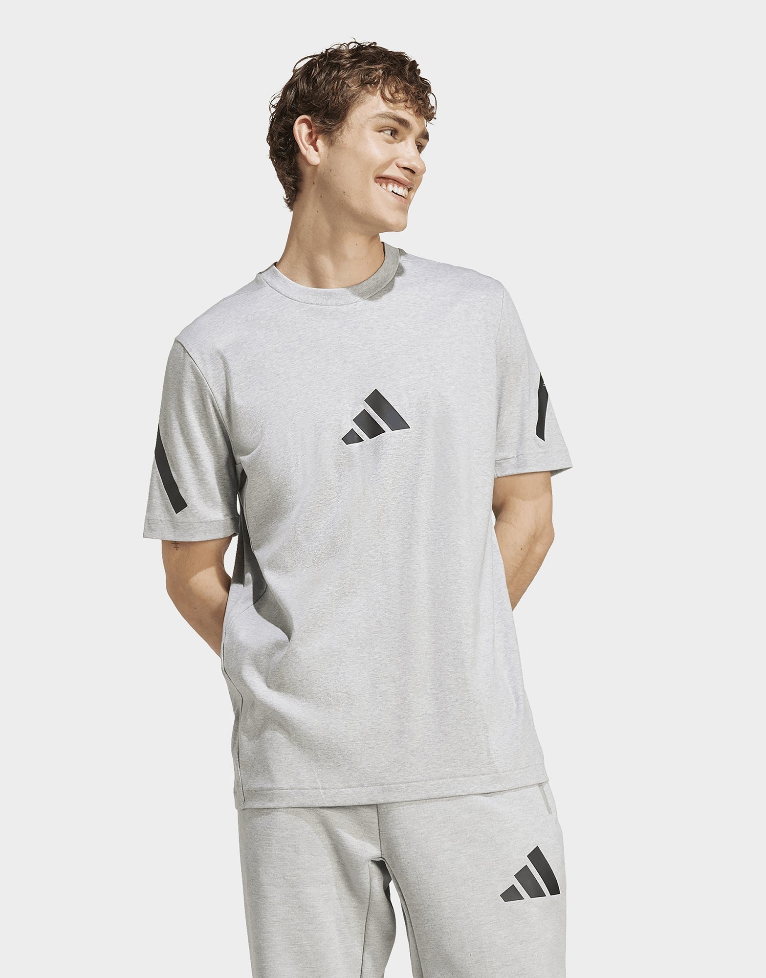 Grey adidas Z.N.E. T-Shirt | JD Sports UK