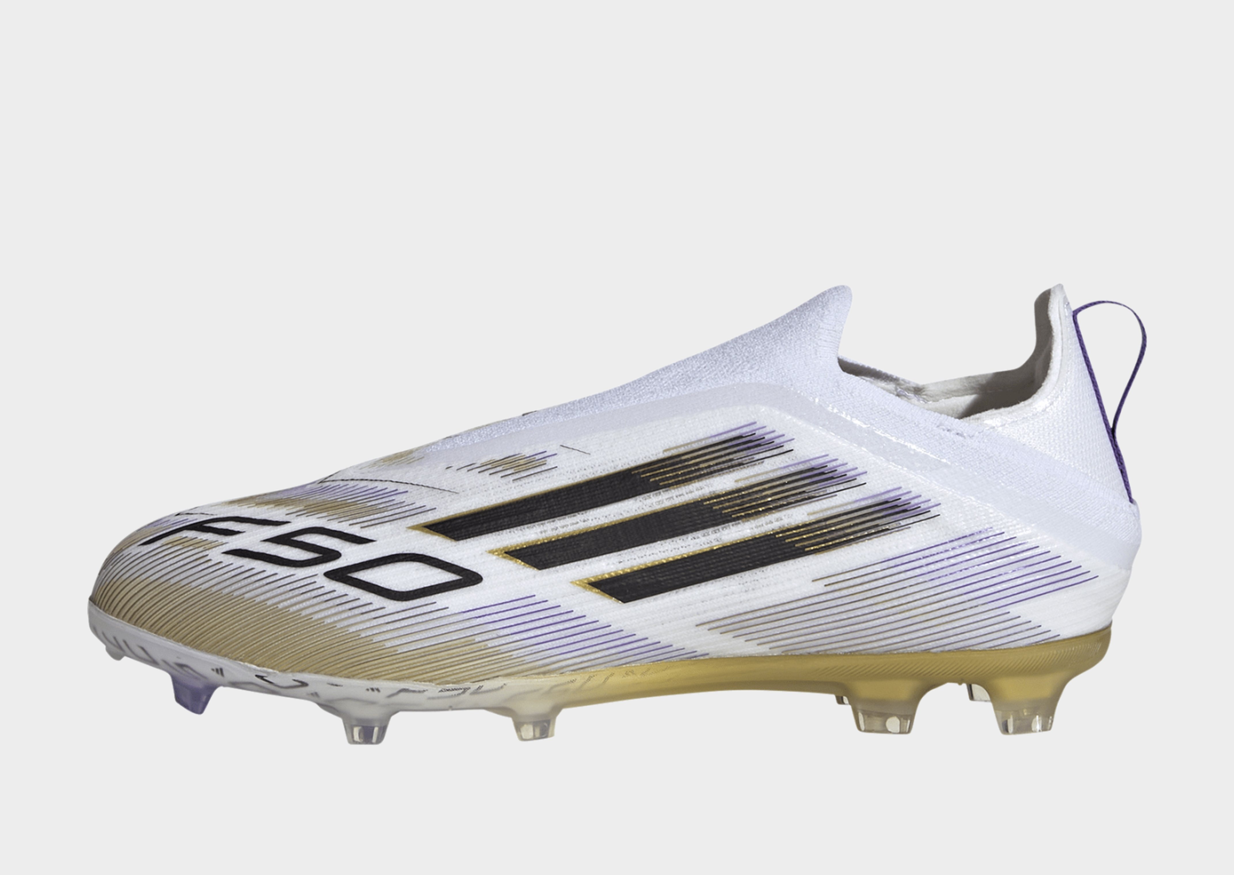 Wit adidas F50 Elite Veterloze Firm Ground Voetbalschoenen Kids - JD ...