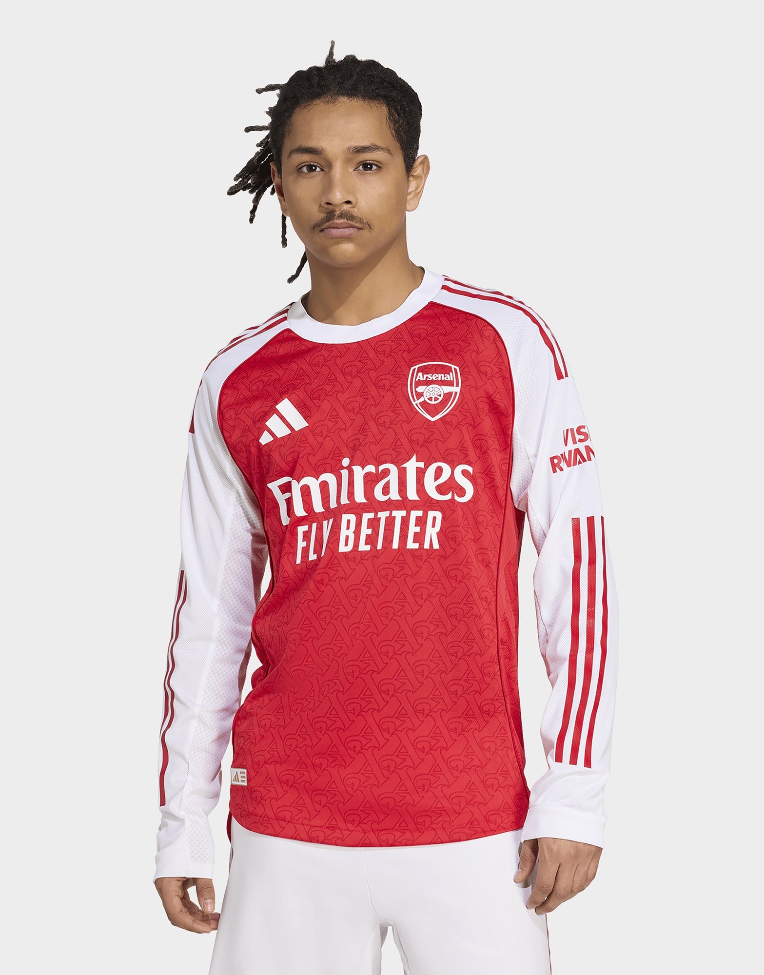 adidas Maillot manches longues Domicile Arsenal 25/26 Authentique Rouge ...