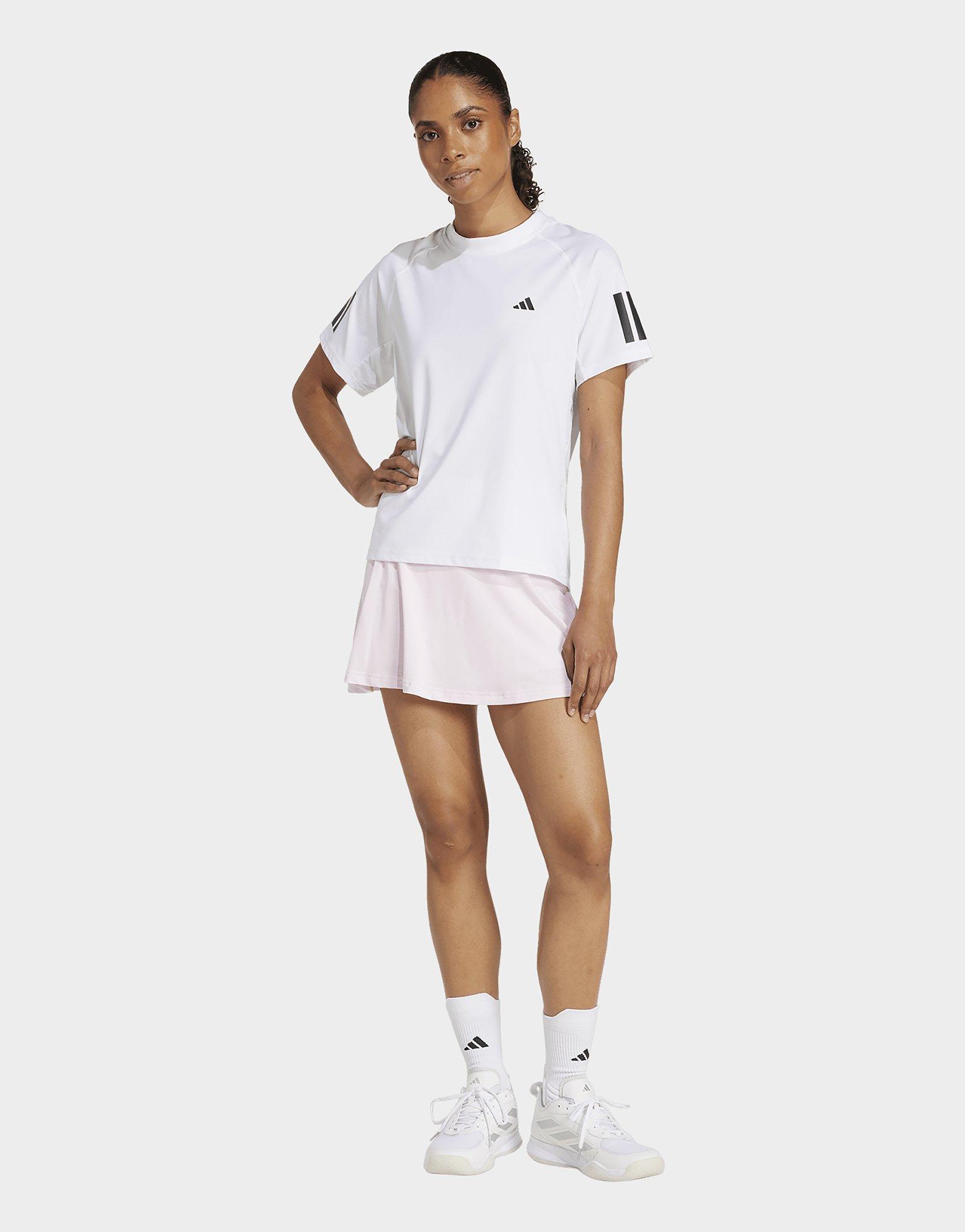 White adidas adidas Club 3-Stripes Tennis Climacool Tee | JD Sports UK