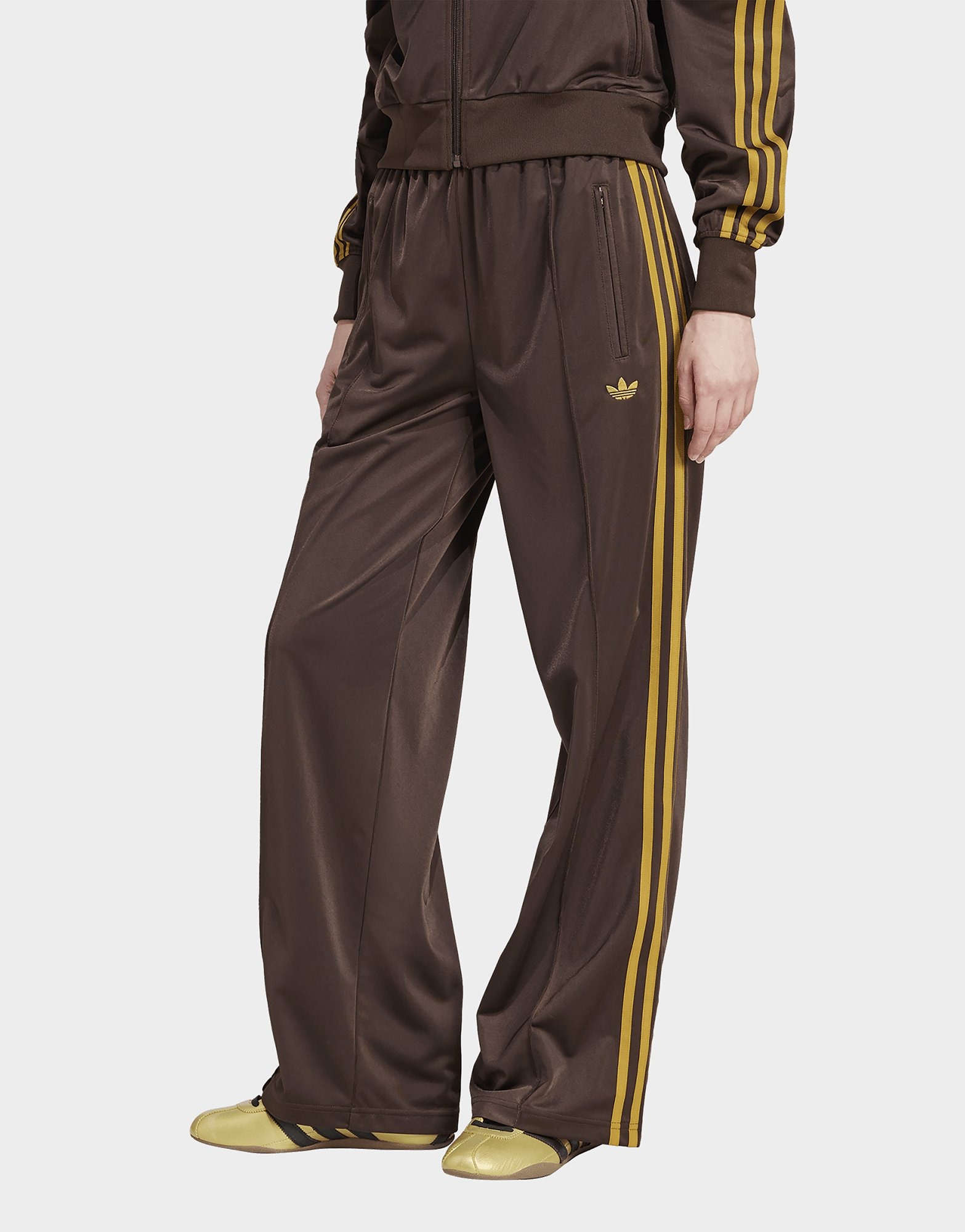 Bruin adidas Originals Oversized Firebird Track Pants - JD Sports Nederland