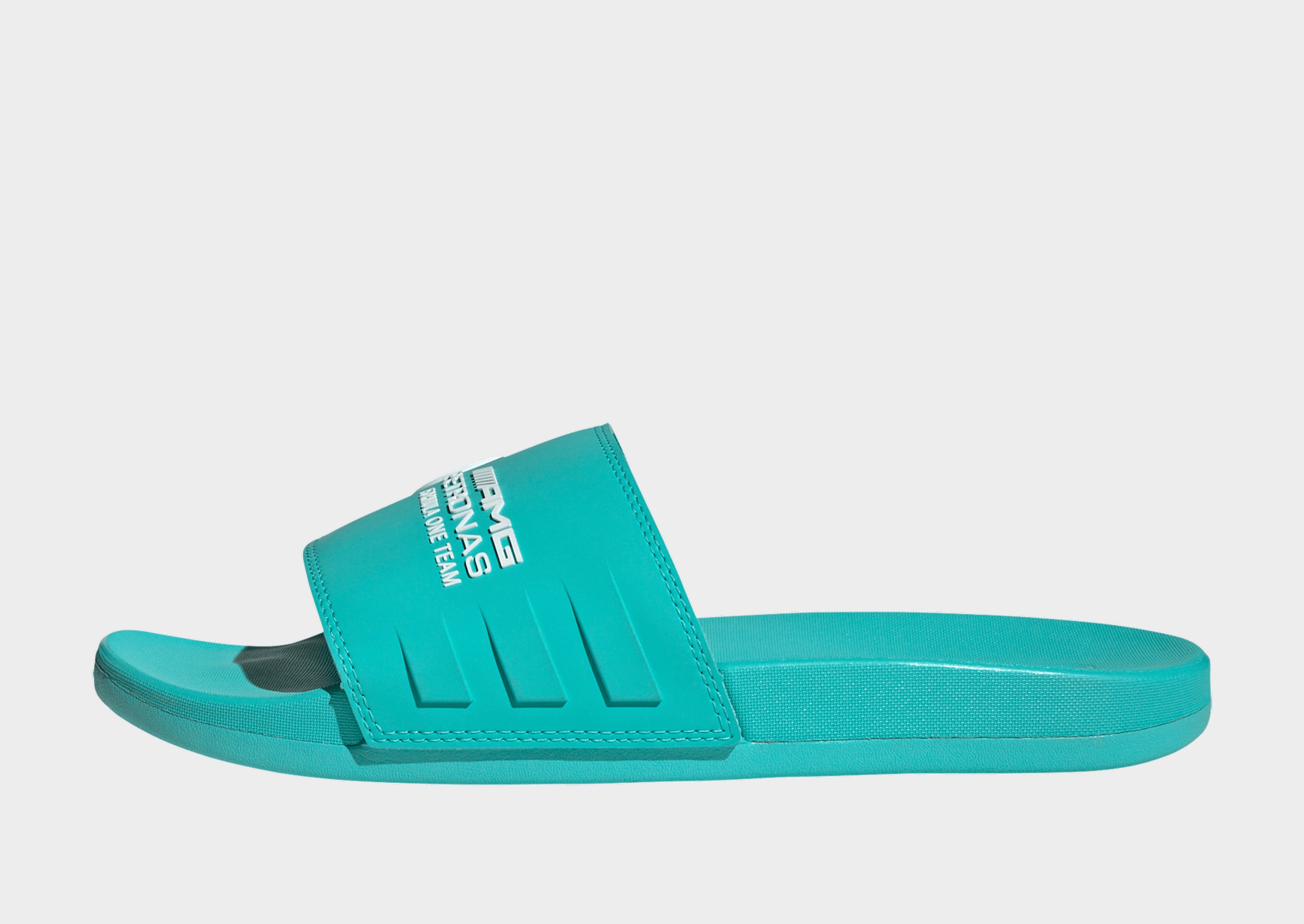 Blue adidas MERCEDES - AMG PETRONAS FORMULA ONE TEAM ADILETTE COMFORT ...