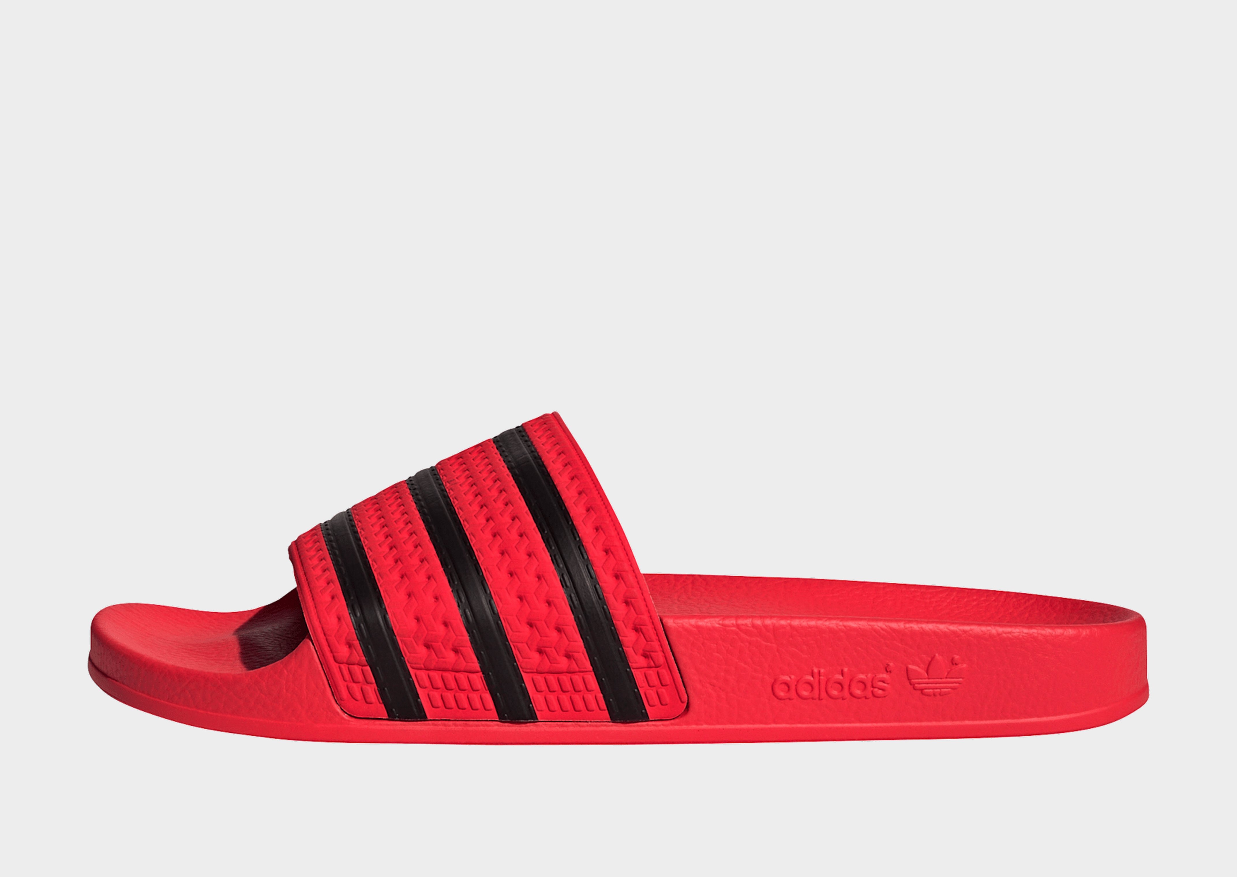 Red adidas Adilette Slides | JD Sports UK