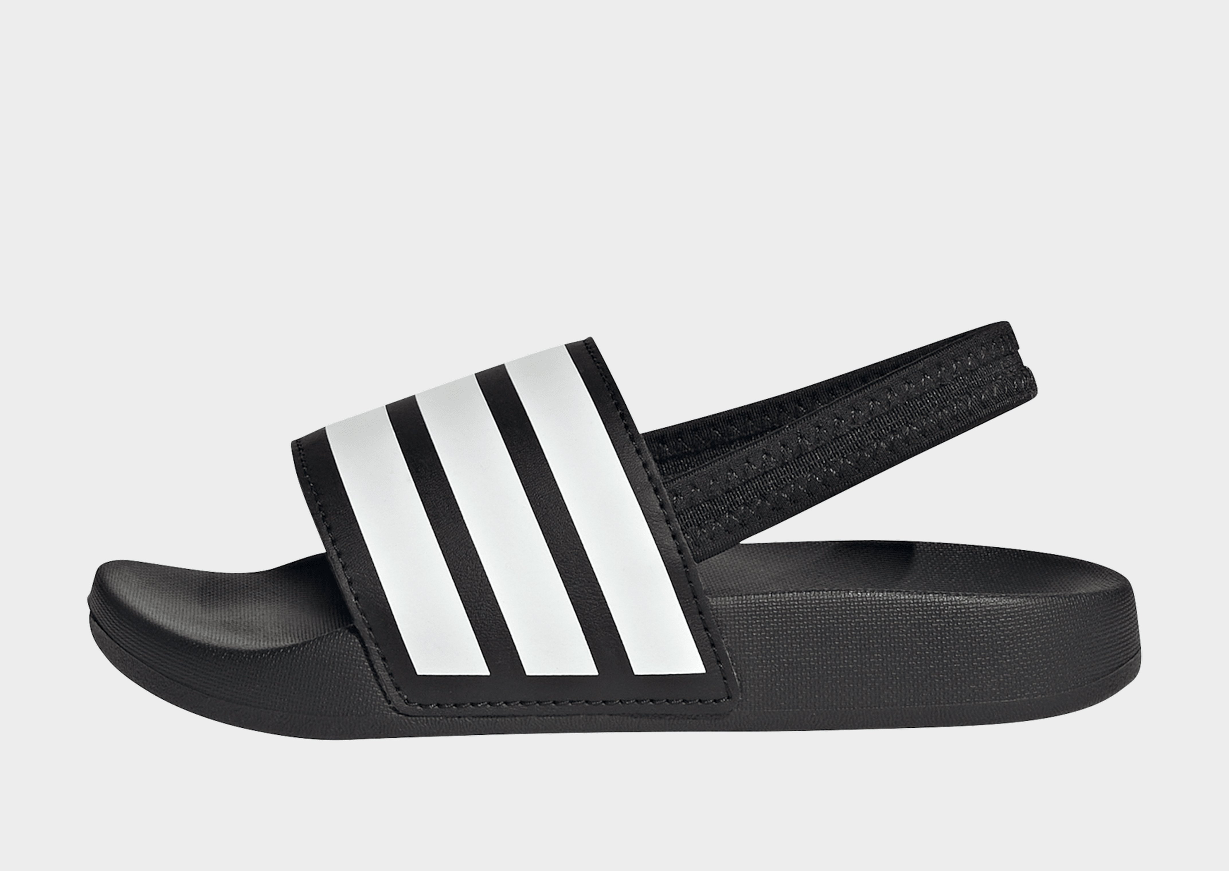 Black adidas Adilette Estrap Slides Kids | JD Sports UK