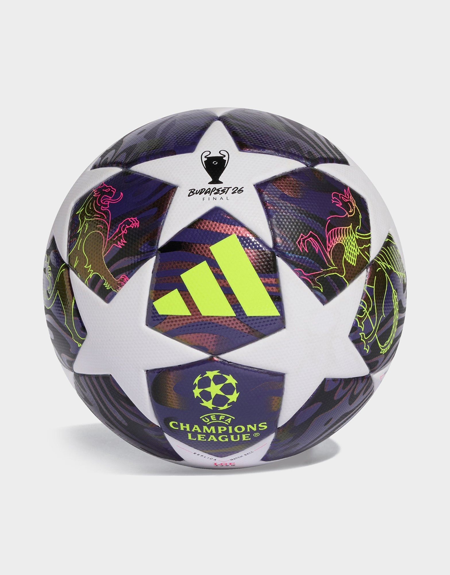 Purple adidas UEFA Champions League Final League J290 Ball | JD Sports UK