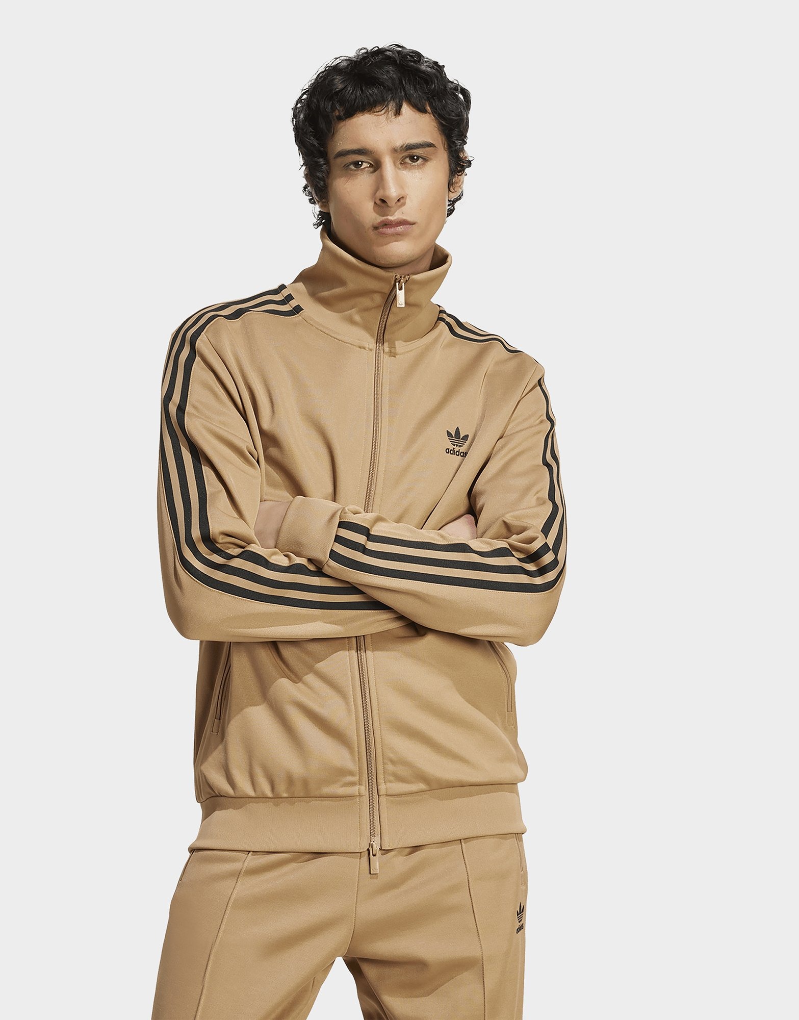 Brown adidas Originals Adicolor Classics Beckenbauer Track Top | JD ...