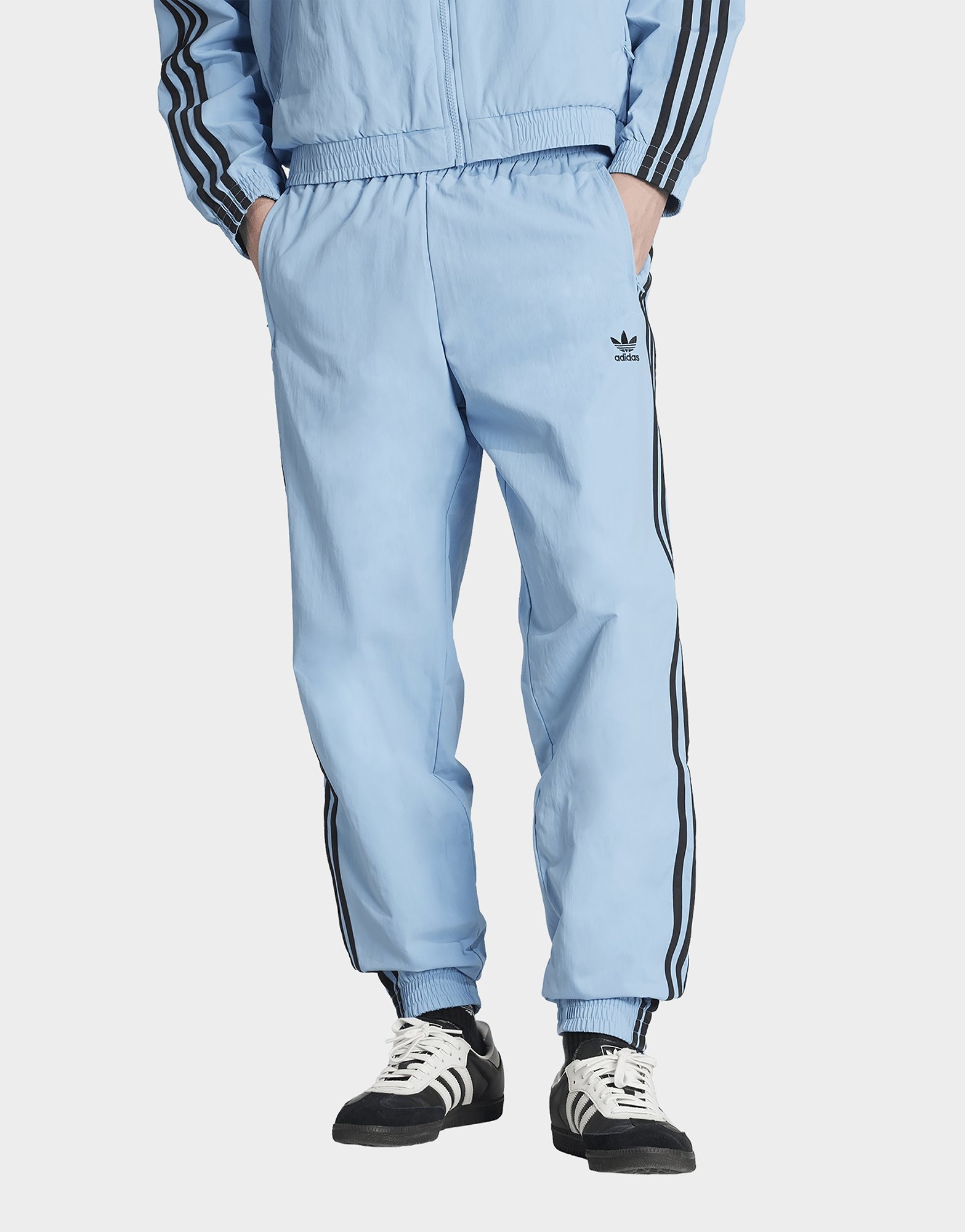 adidas Pantalon de survêtement toile Adicolor Firebird Bleu- JD Sports France