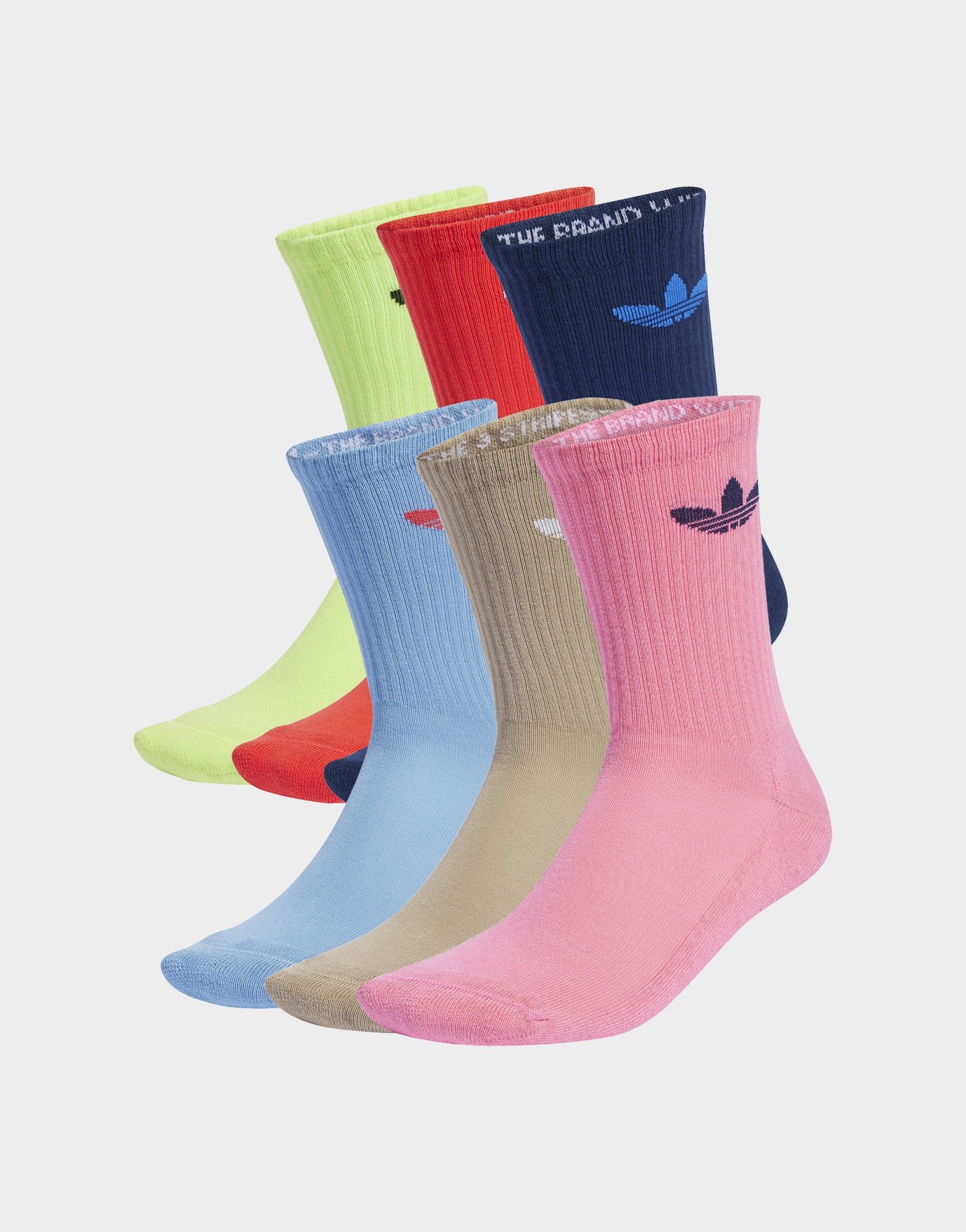adidas Originals 6-Pack Trefoil Cushion Crew Socks - JD Sports Nederland