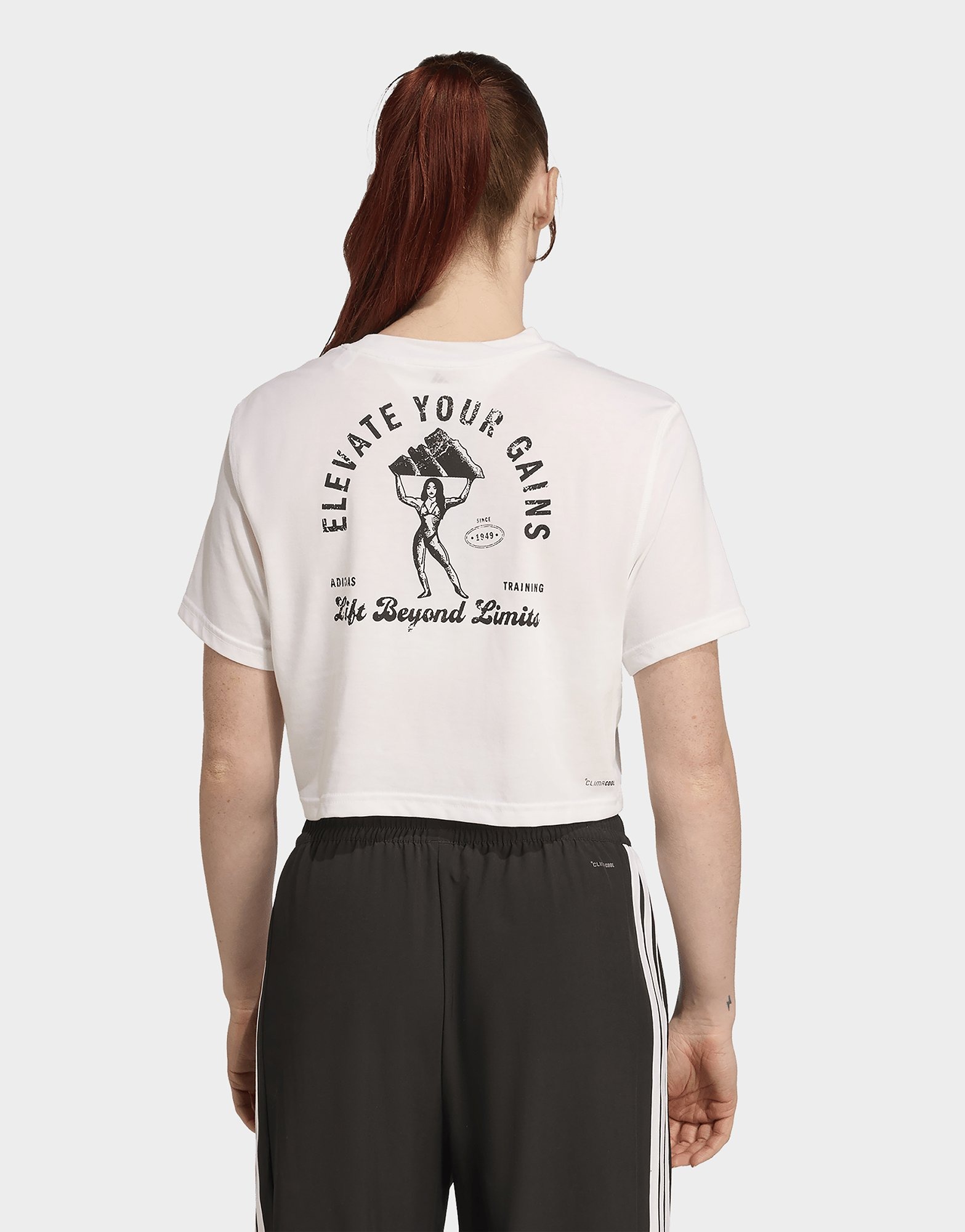 Wit adidas CLIMACOOL Vintage Training Graphic T-shirt - JD Sports Nederland