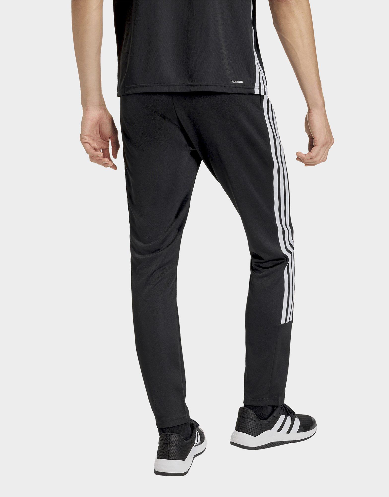 Black adidas adidas WORKOUT ESSENTIALS ALL-SET 3-STRIPES KNIT PANT | JD ...