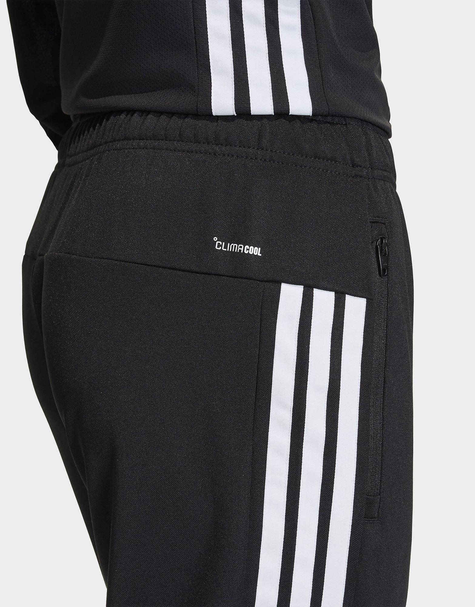 Black adidas adidas WORKOUT ESSENTIALS ALL-SET 3-STRIPES KNIT PANT | JD ...
