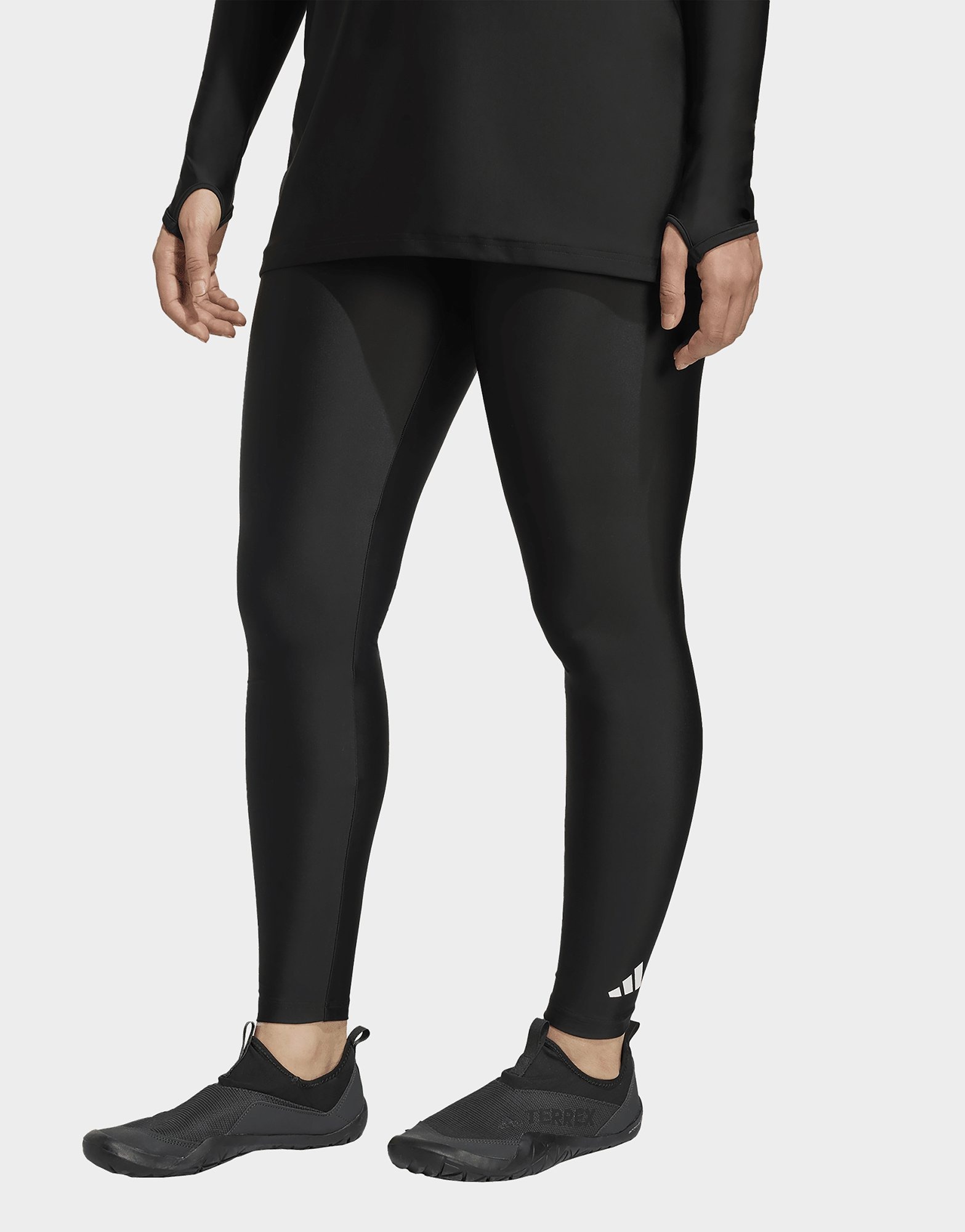 Black adidas Swim Tights | JD Sports UK