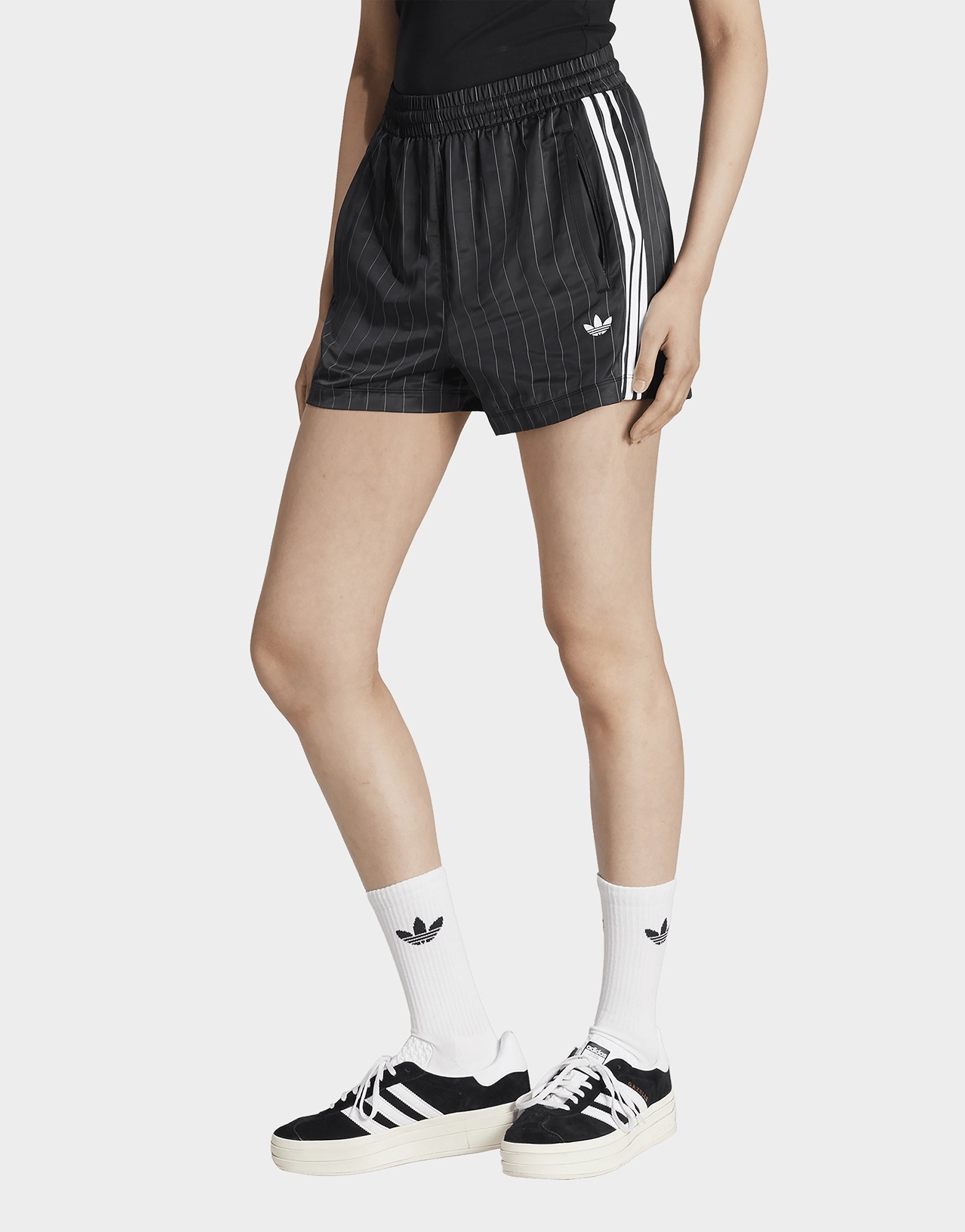 adidas Originals adidas Originals Pin-stripe Satinshorts Schwarz - JD ...