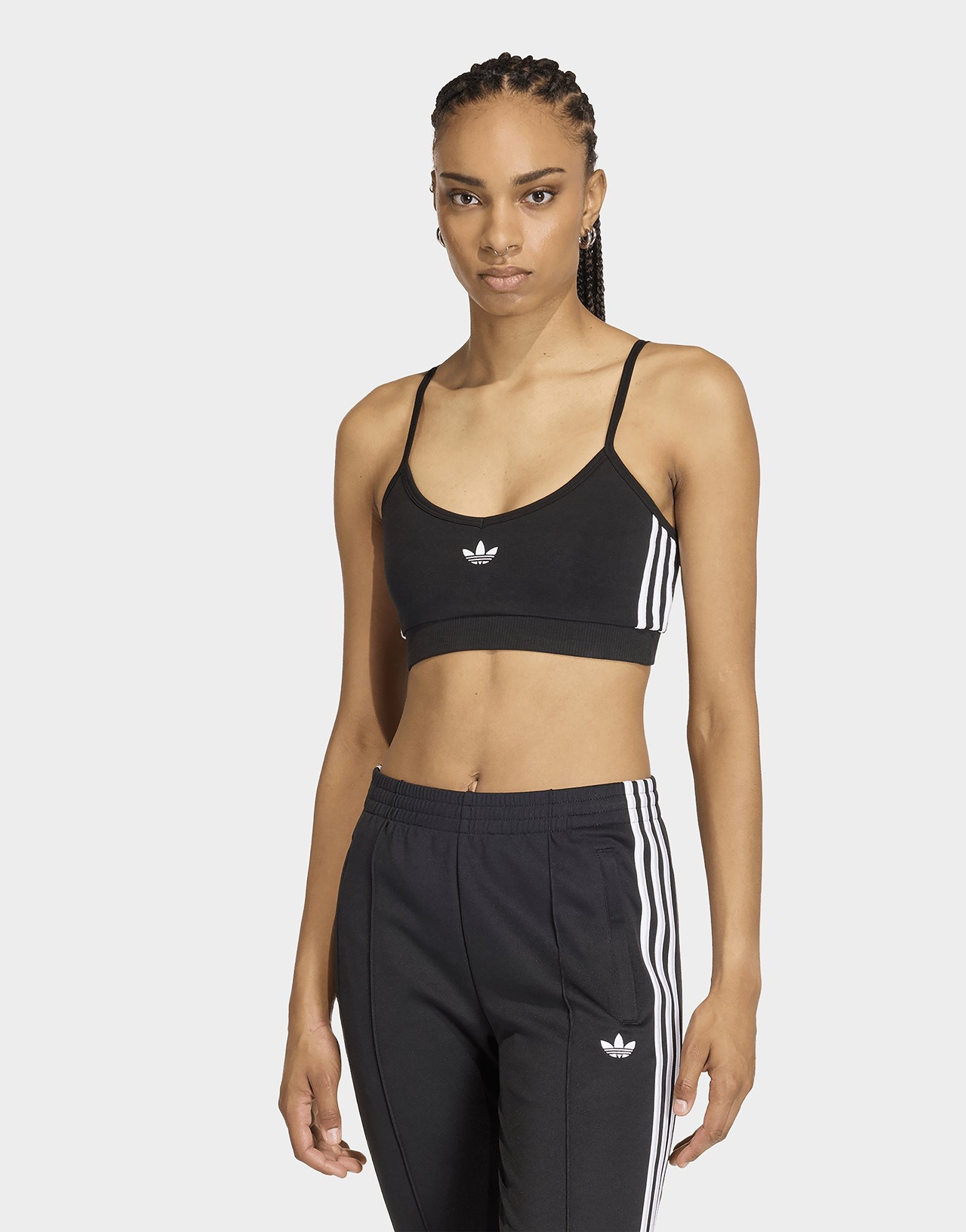 adidas Originals 3 Stripes Bralette Schwarz - JD Sports Deutschland