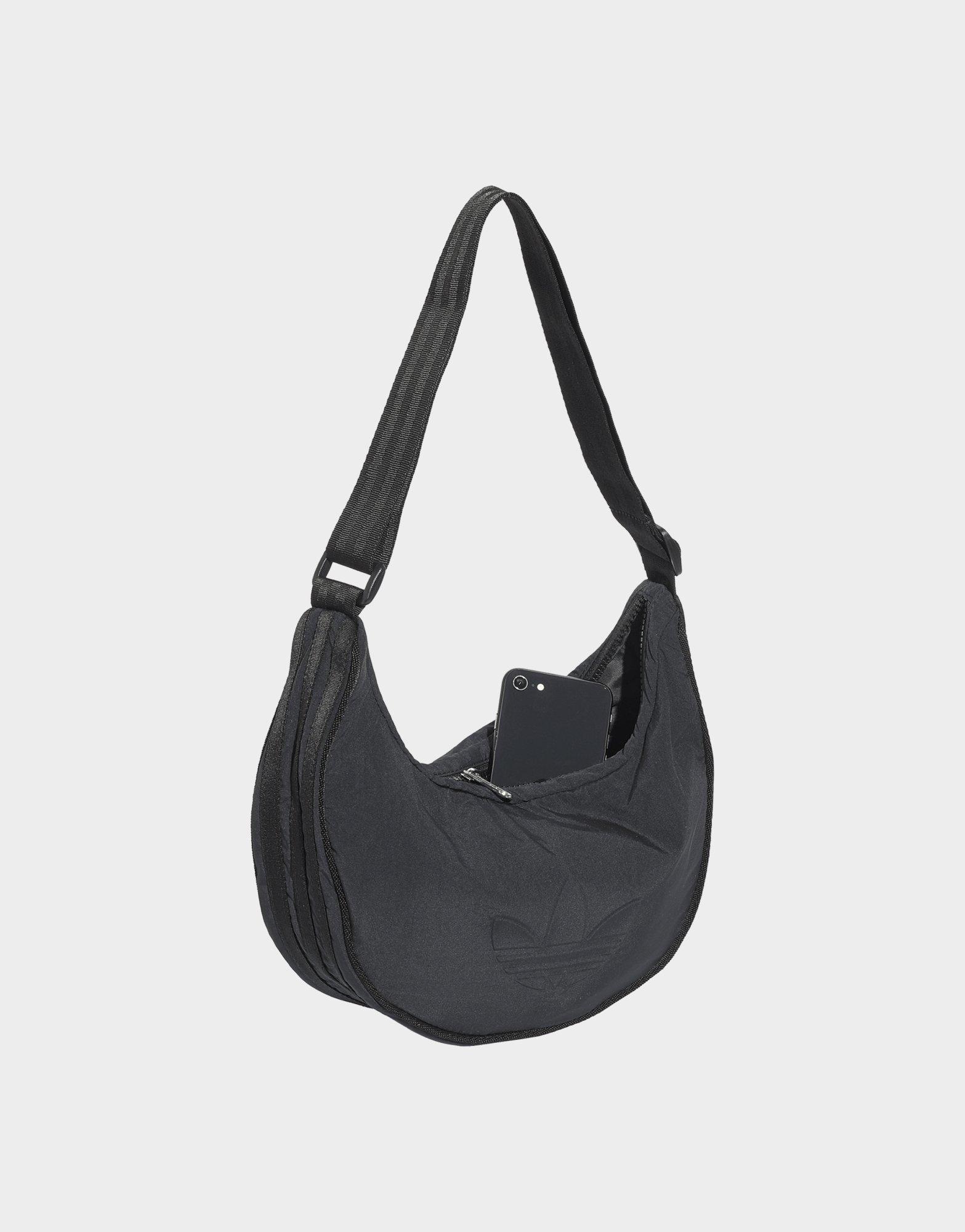 Black adidas adidas EVERYDAY ICONS HALF CRESCENT HANDBAG | JD Sports UK