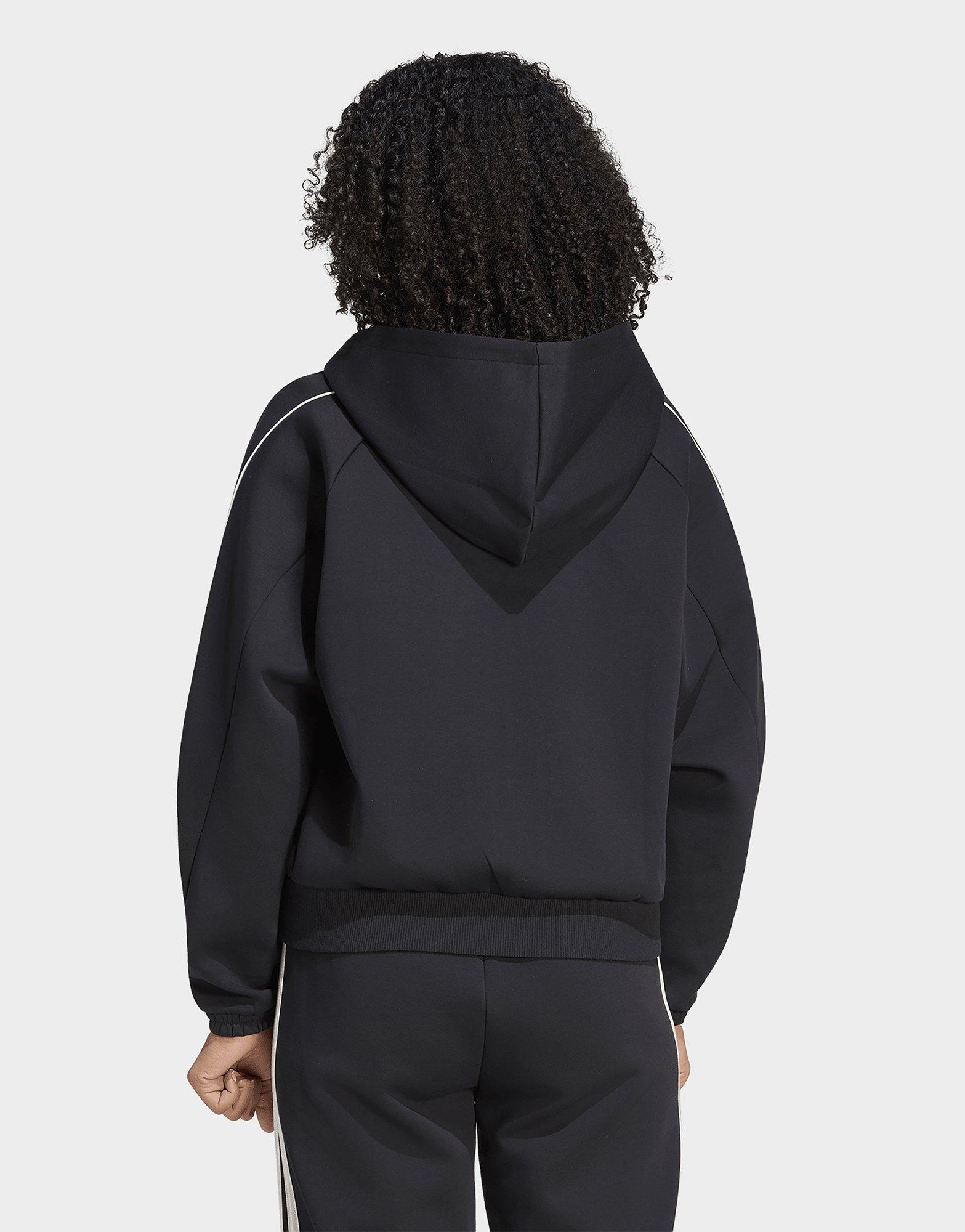 Black adidas adidas STADIUM SMALL LOGO FULL ZIP HOODIE | JD Sports UK