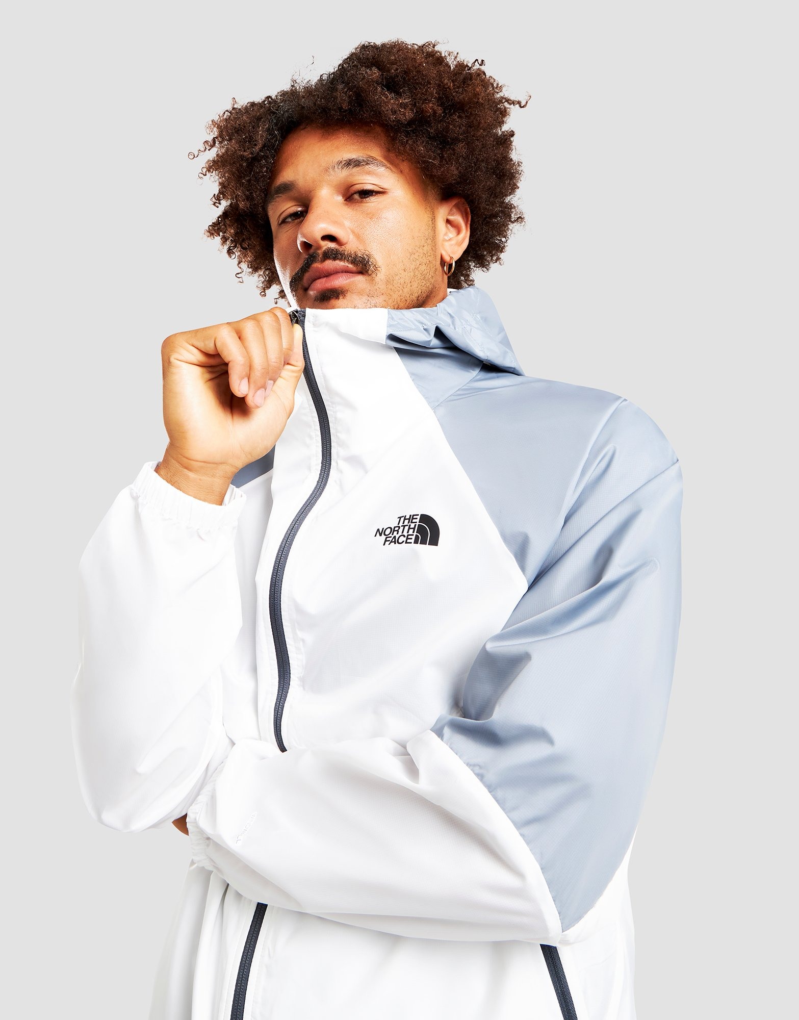 White The North Face Flyweight Windbreaker Jacket - JD Sports