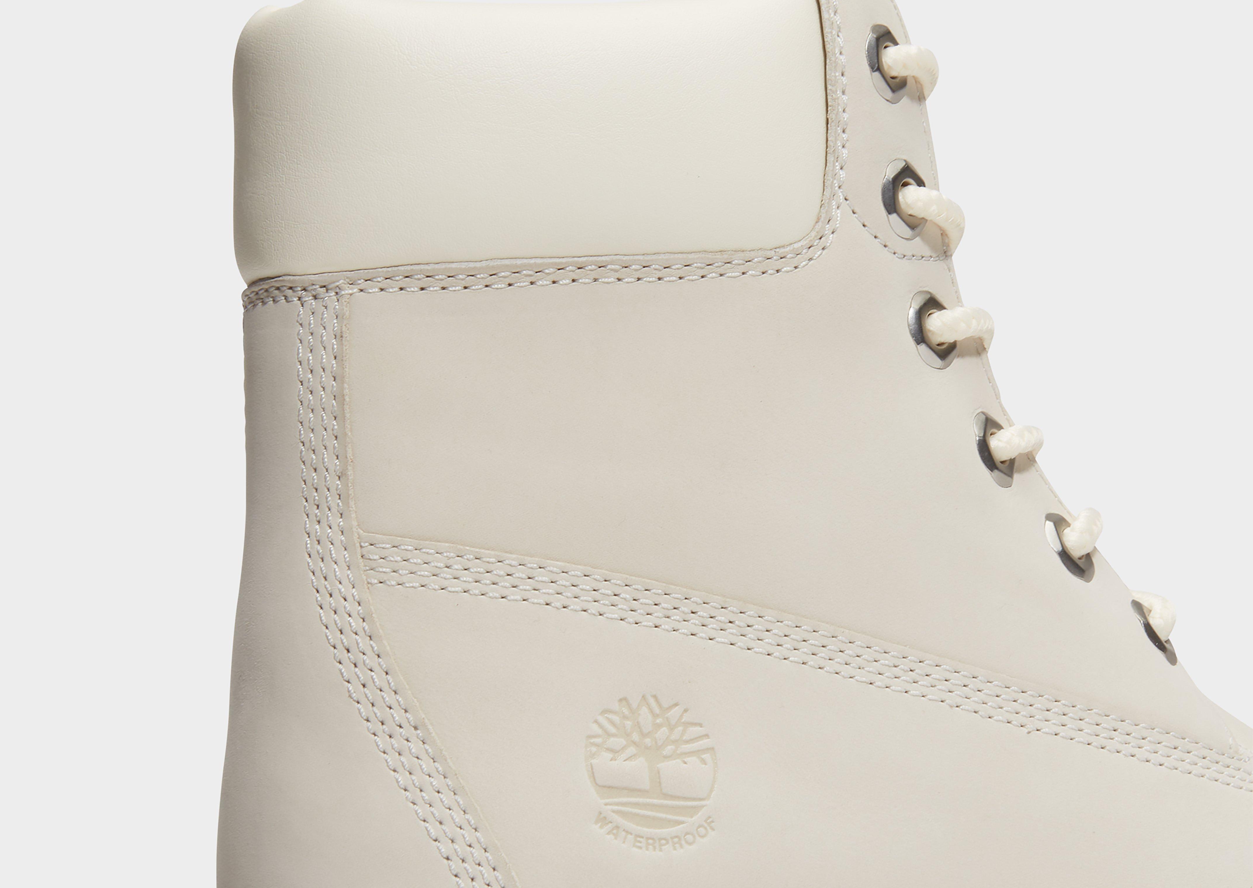 White Timberlands With Spikes