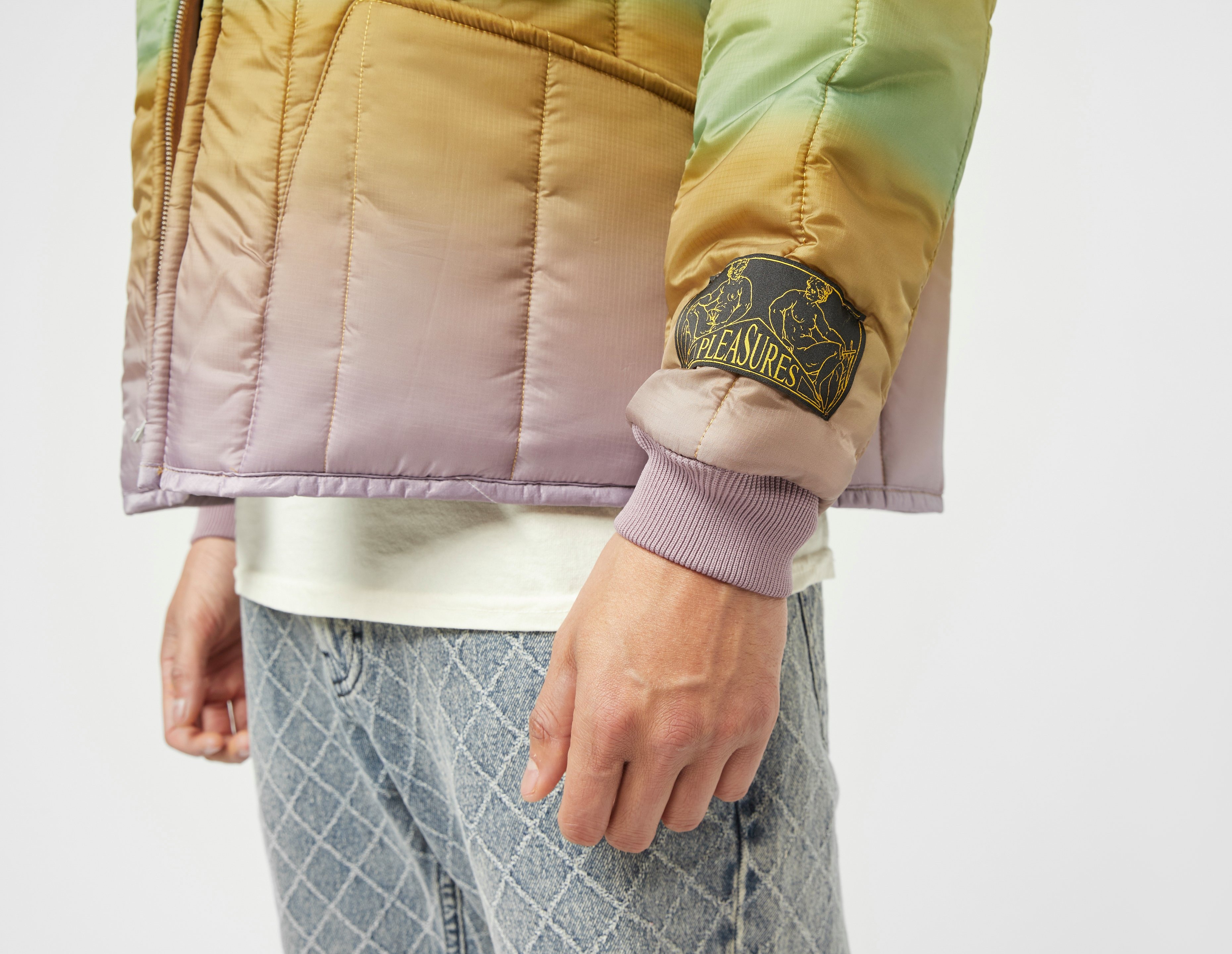 Yellow Pleasures Incense Puffer Work Jacket - size? Ireland