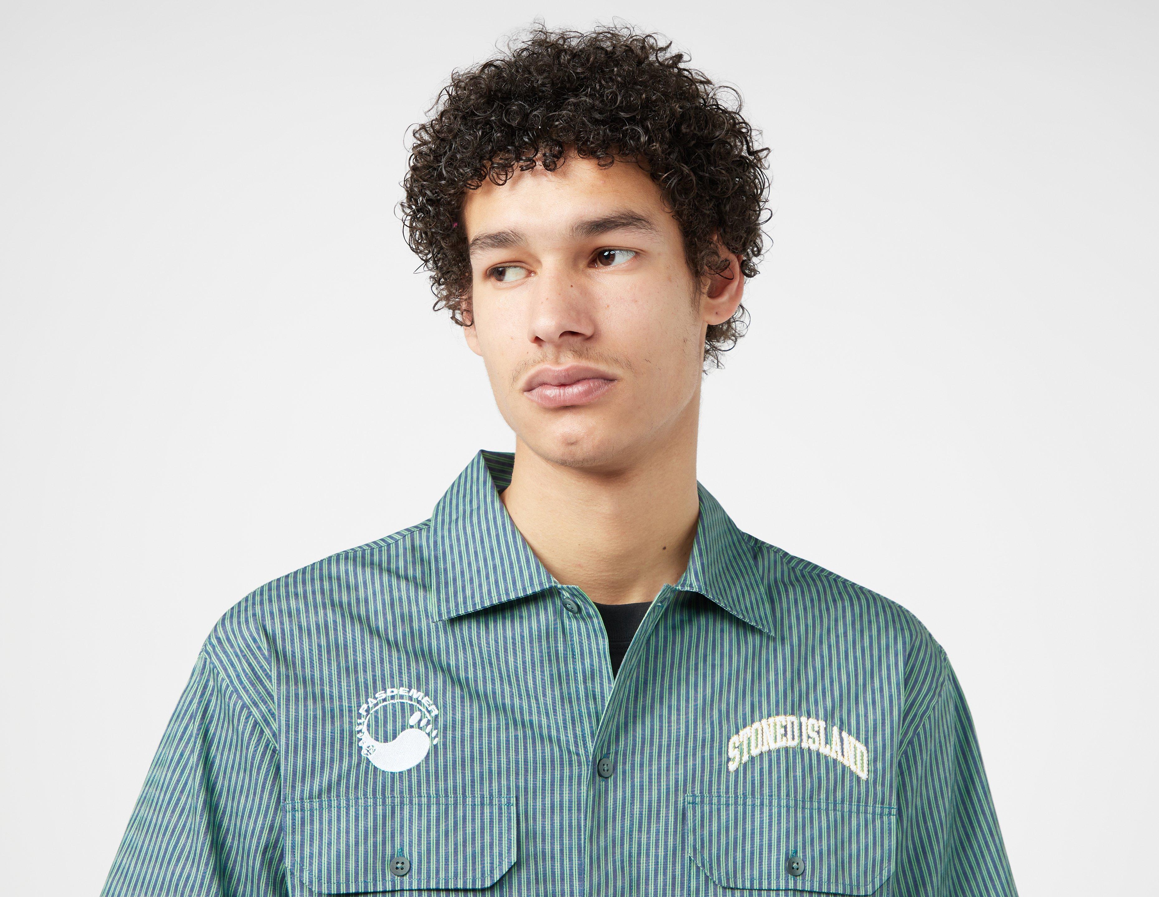 Blue Pas de Mer Stoned Island Short Sleeve Shirt | size?