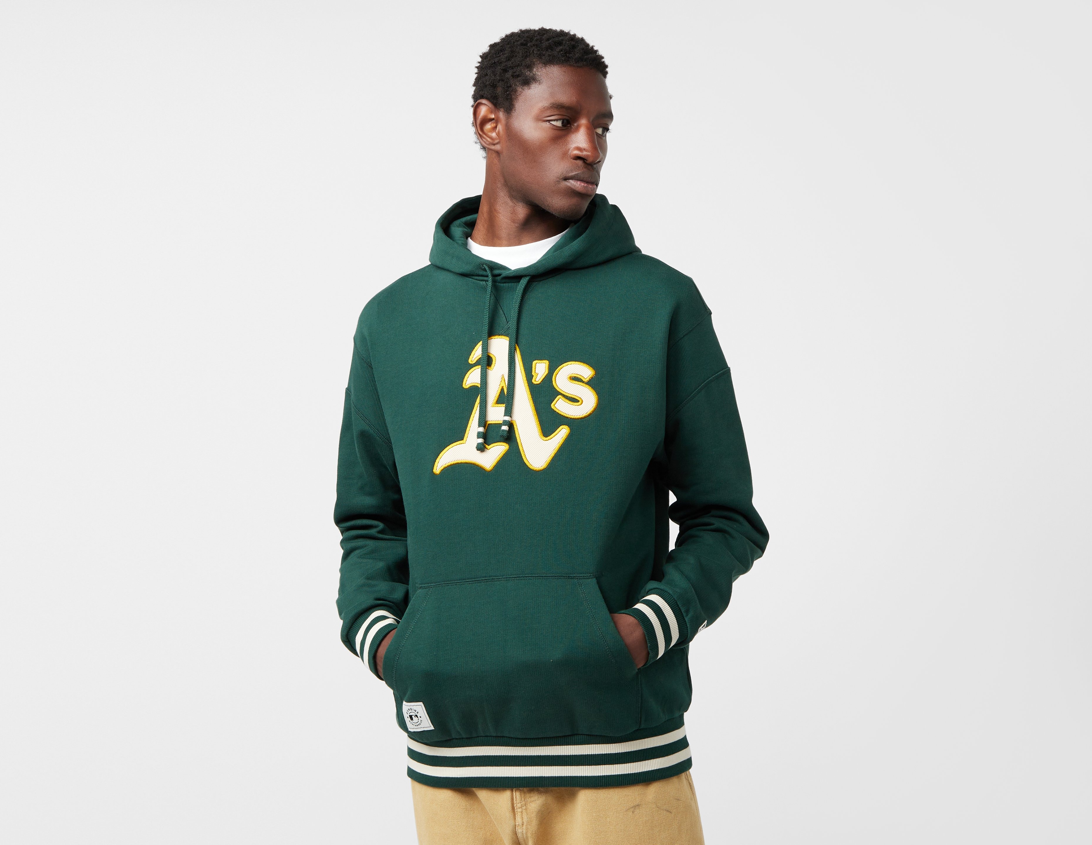 Green New Era Oakland Athletics MLB Rib Infill Hoodie | size?